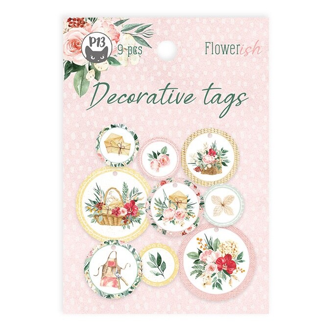Flowerish Double-Sided Cardstock Tags 9/Pkg-#01 | Michaels