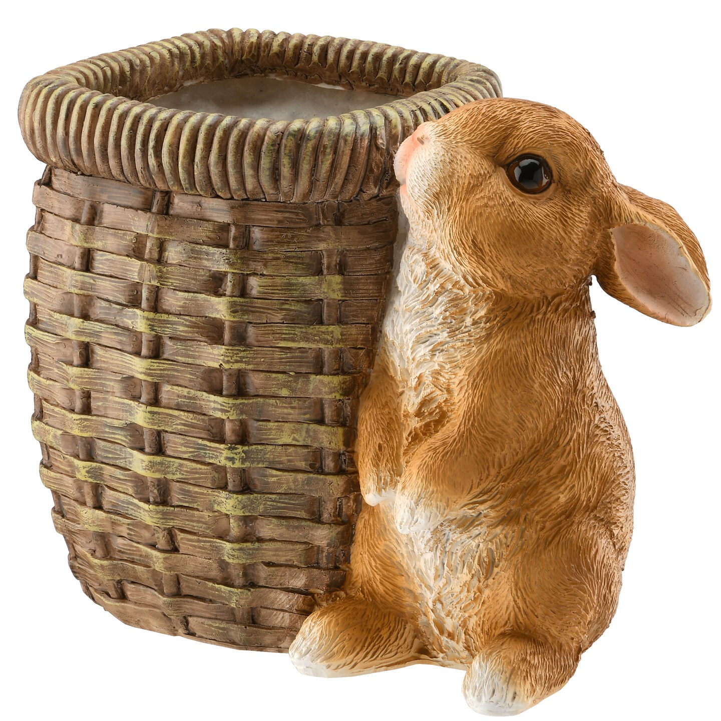 7" Rabbit and Basket Flower Pot | Michaels