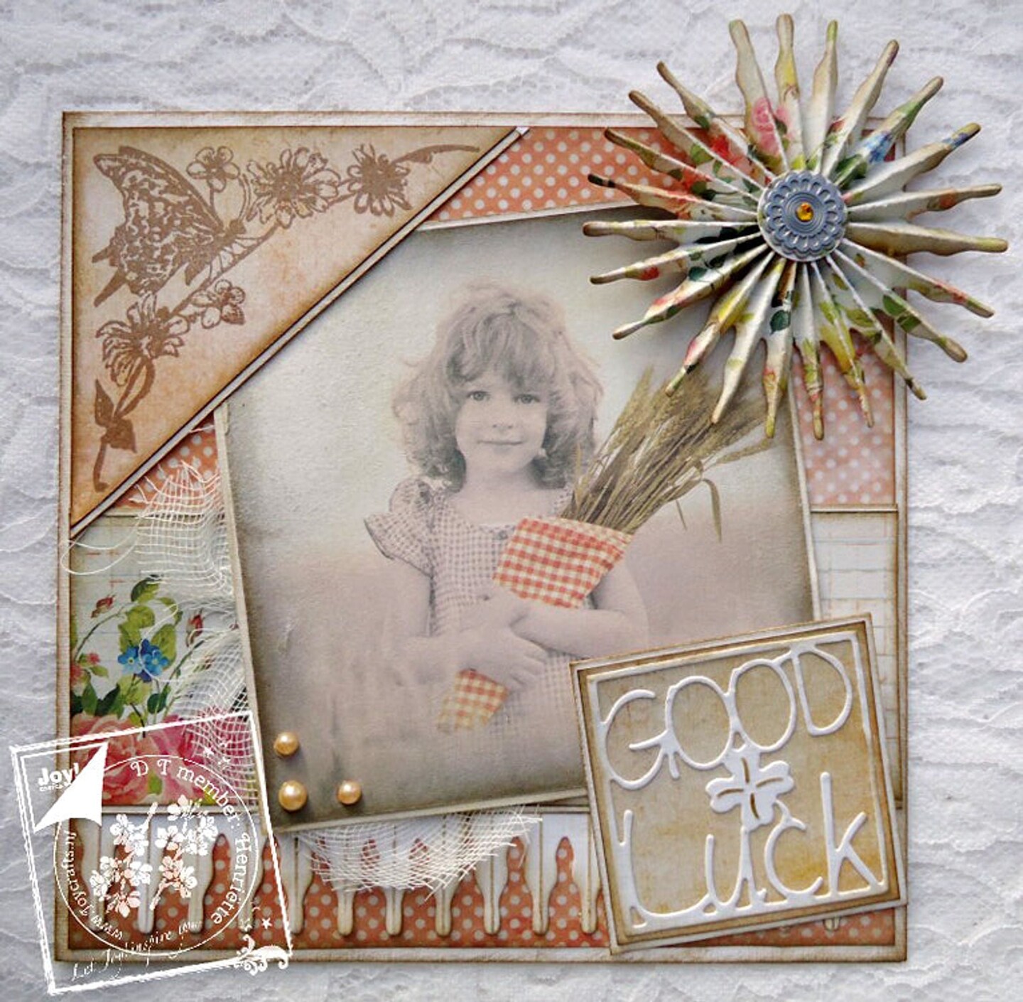 Joy! Crafts -Butterflies Corner Stamp | Michaels