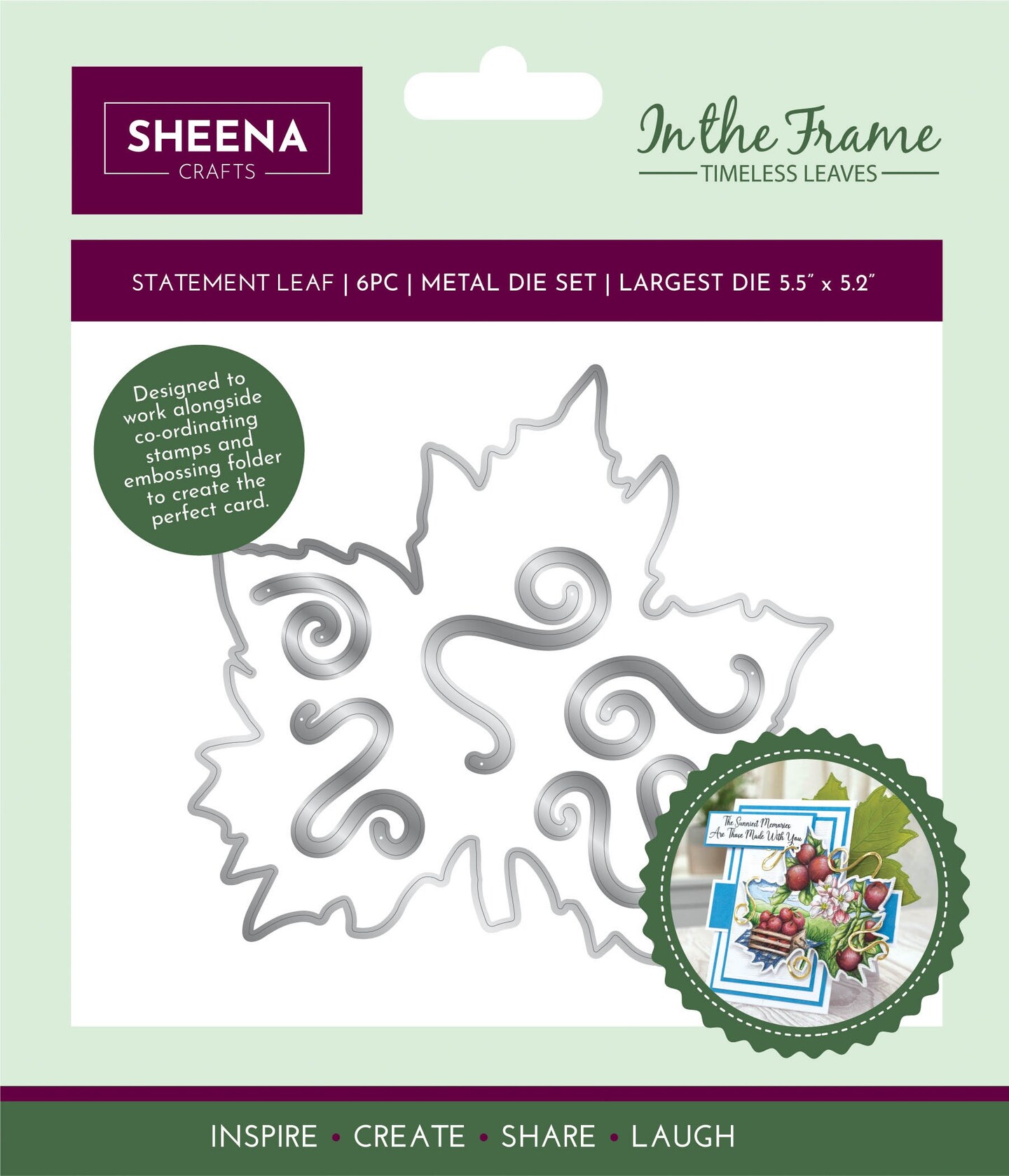 In The Frame Timeless Leaves Metal Die-Statement Leaf | Michaels