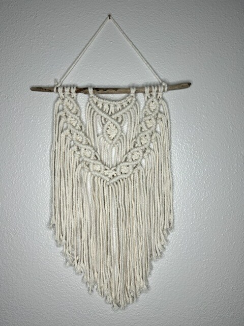 Small Macramé Wall Hanging Boho Farmhouse Wall Decor Macramé Wall Decor ...