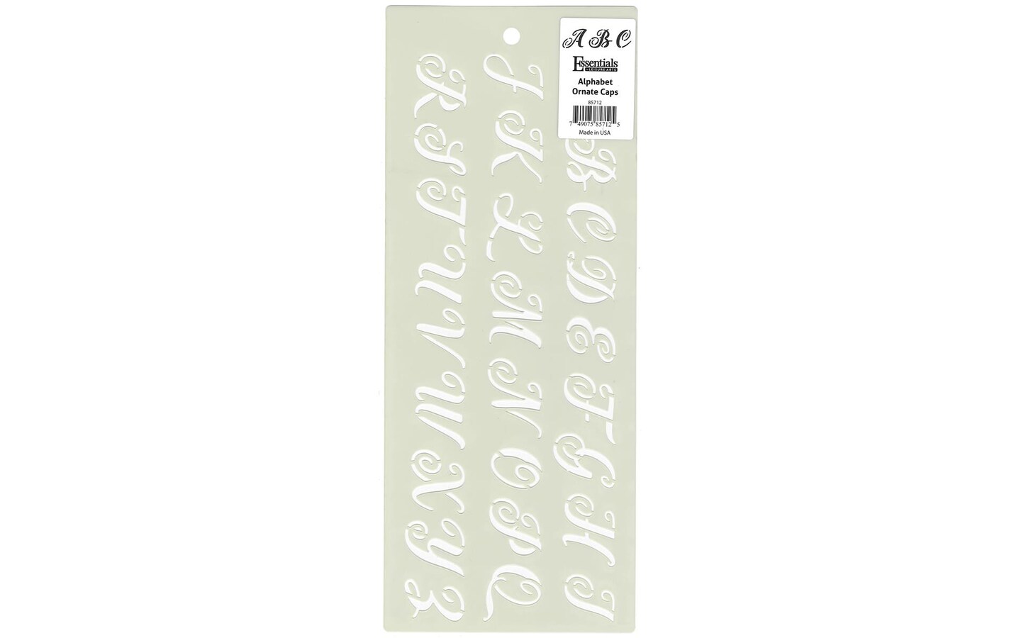 EBL Stencil Alphabet Ornate Caps 5.25x13" | Michaels
