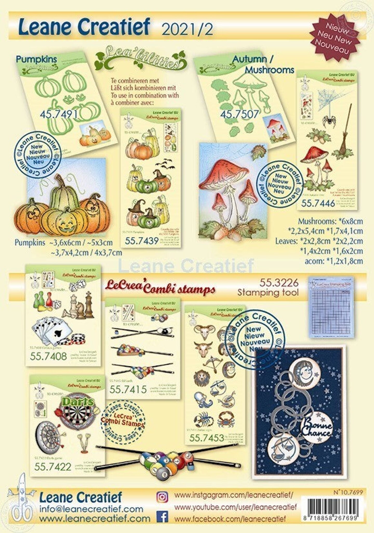 Leane Creatief A5 Leaflet With Overview New Collection 2021-2 | Michaels