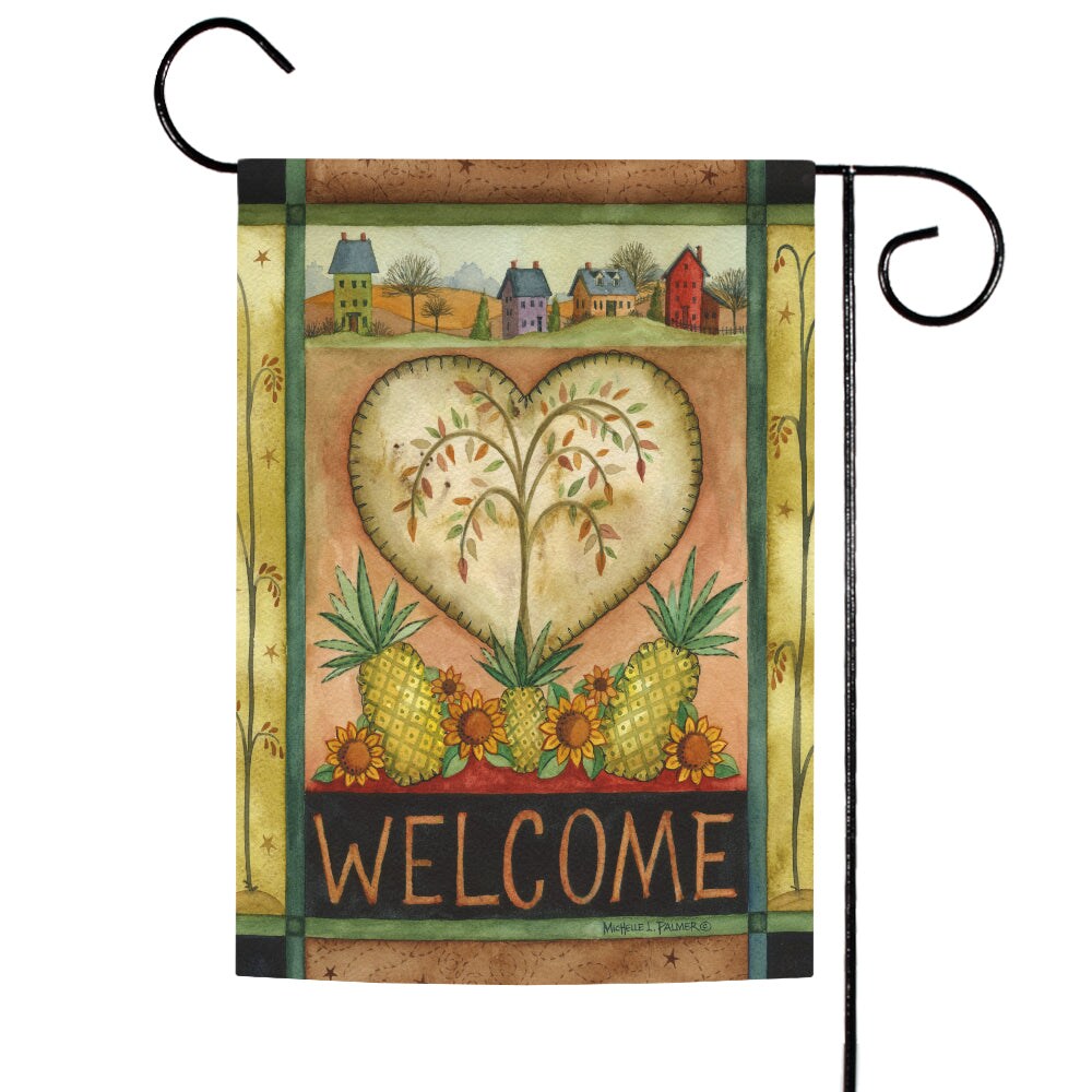 Welcome Heart Decorative Welcome Flag | Michaels