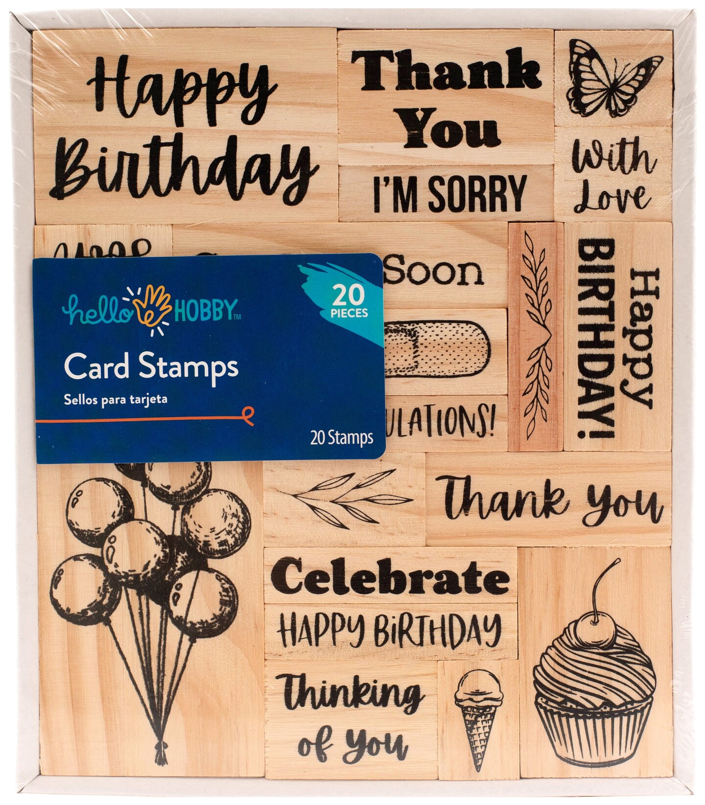 Hello Hobby Card Stamps | Michaels