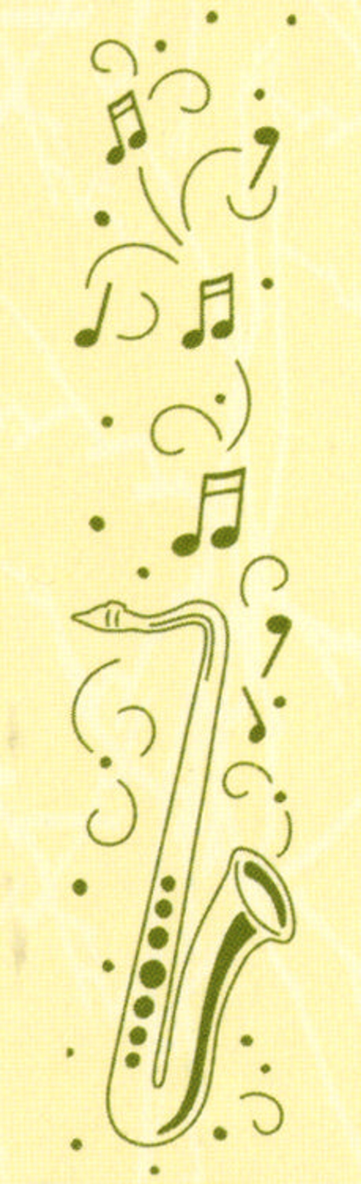 Leane Creatief Border embossing folder Saxophone 1" x 6" | Michaels