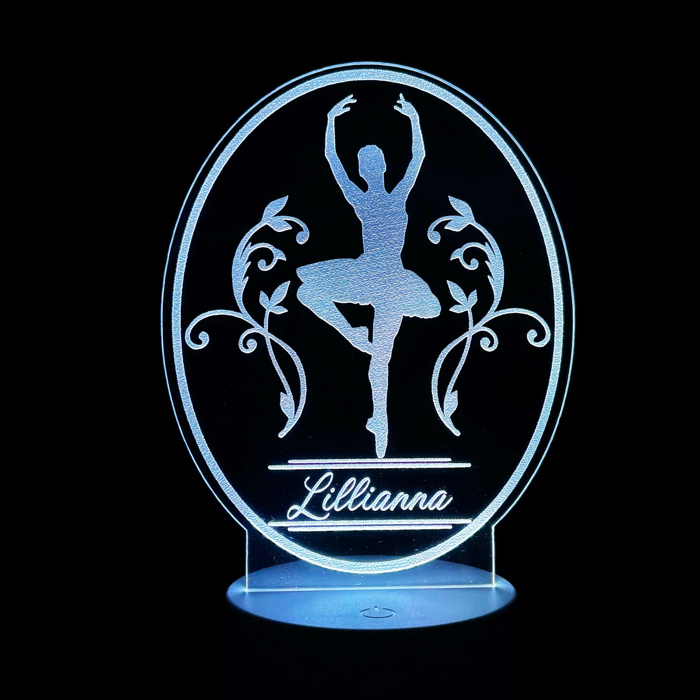 Personalized ballerina ballet Gift LED lamp name nightlight design ...