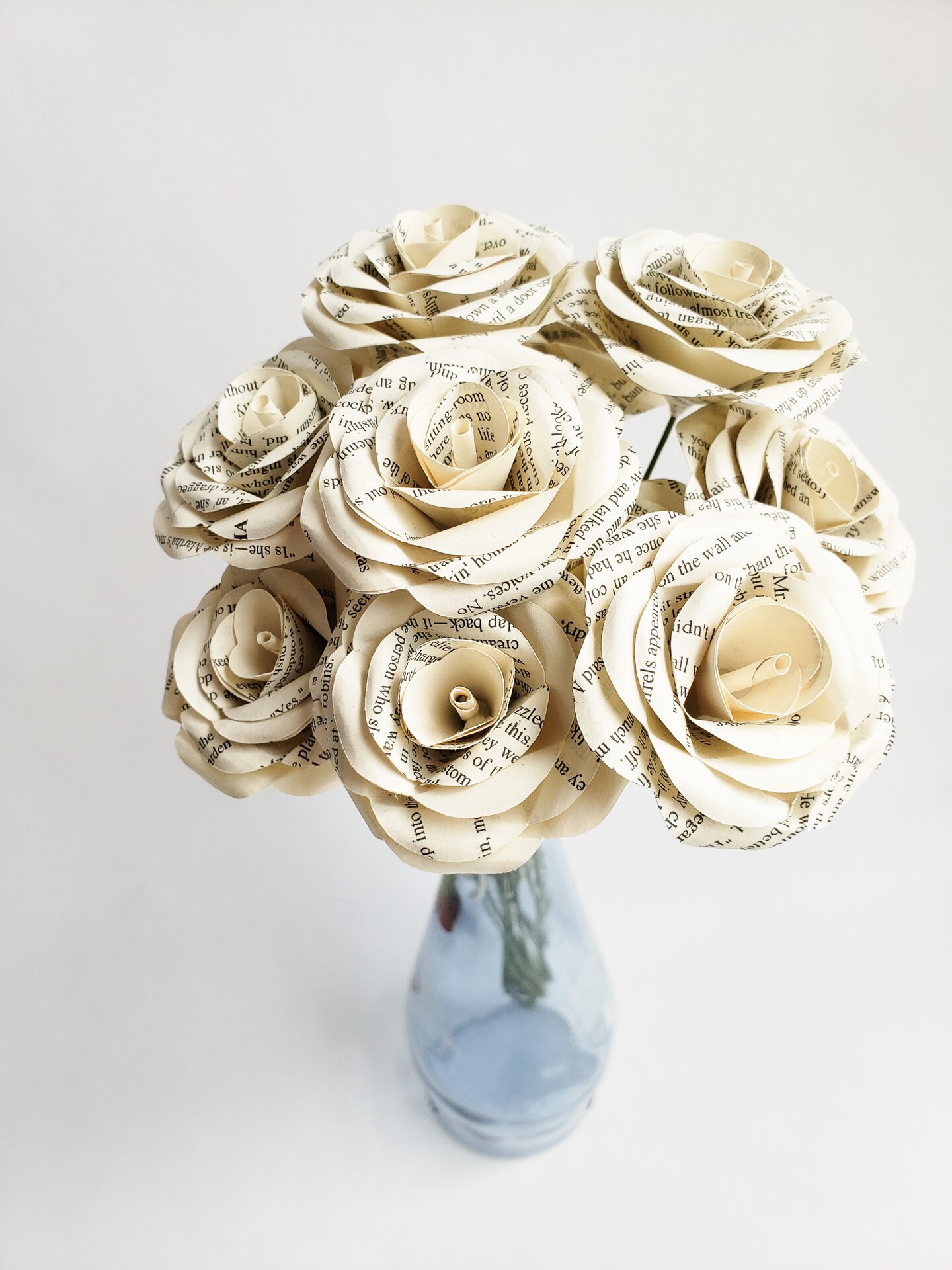 Book Page Paper Flower Bouquet - Roses | MakerPlace by Michaels