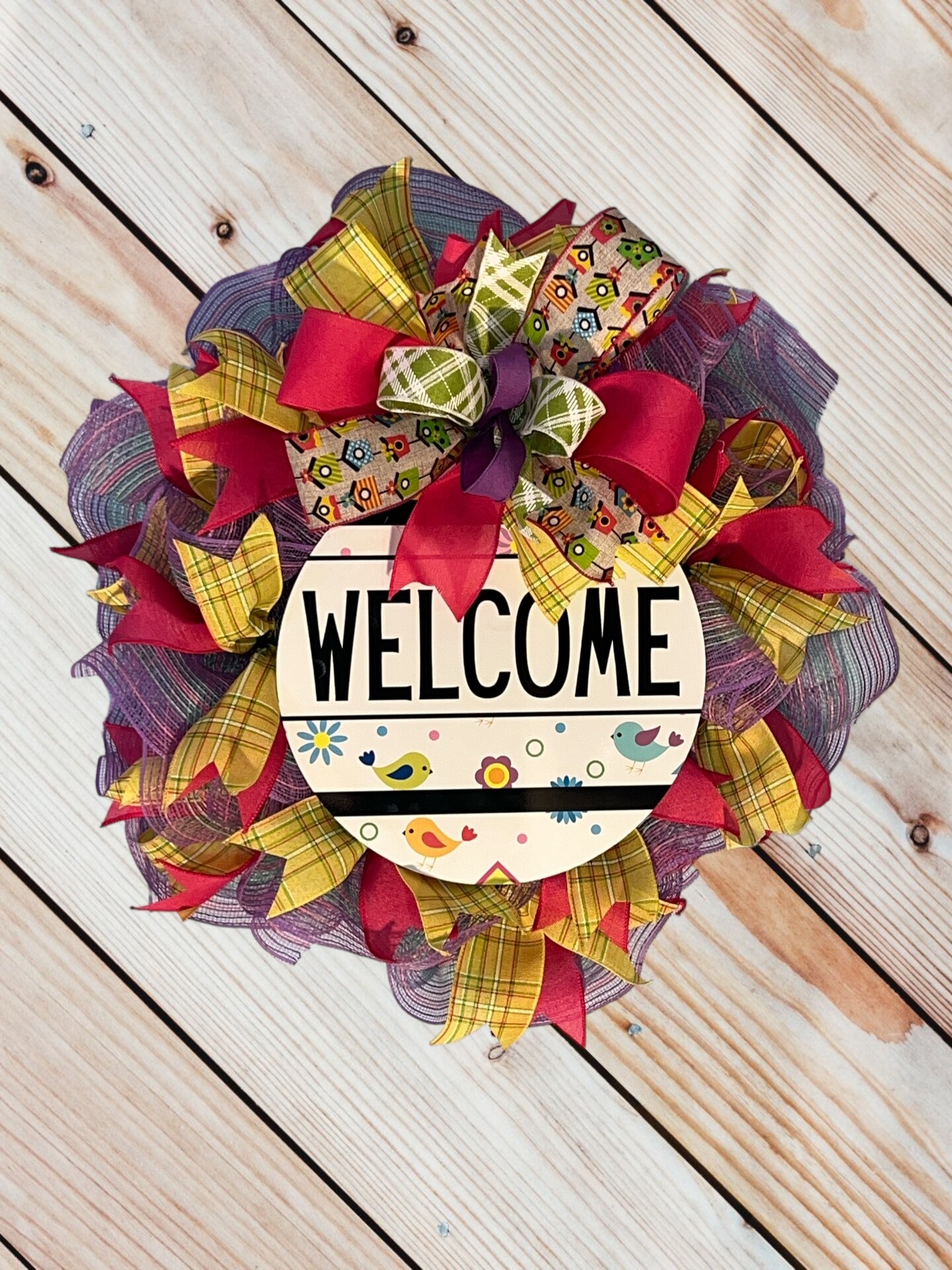 Spring Door Pancake Wreath | MakerPlace by Michaels