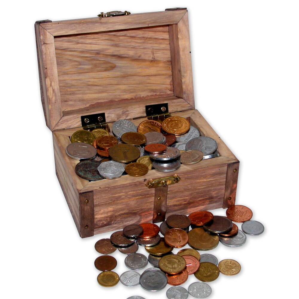 Treasure Chest of 100 Coins From Around the World | Michaels
