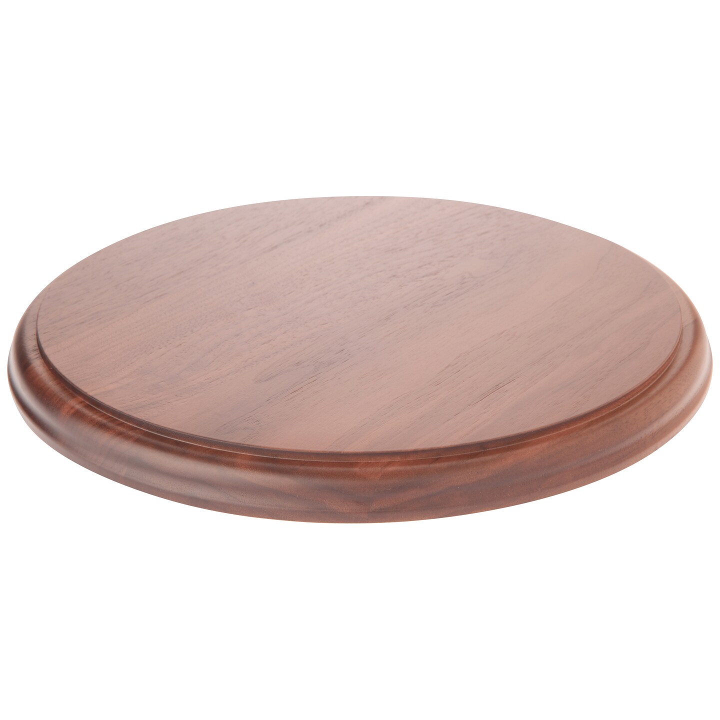 Plymor Solid Walnut Round Wood Display Base with Ogee Edge, 10.75" W x ...