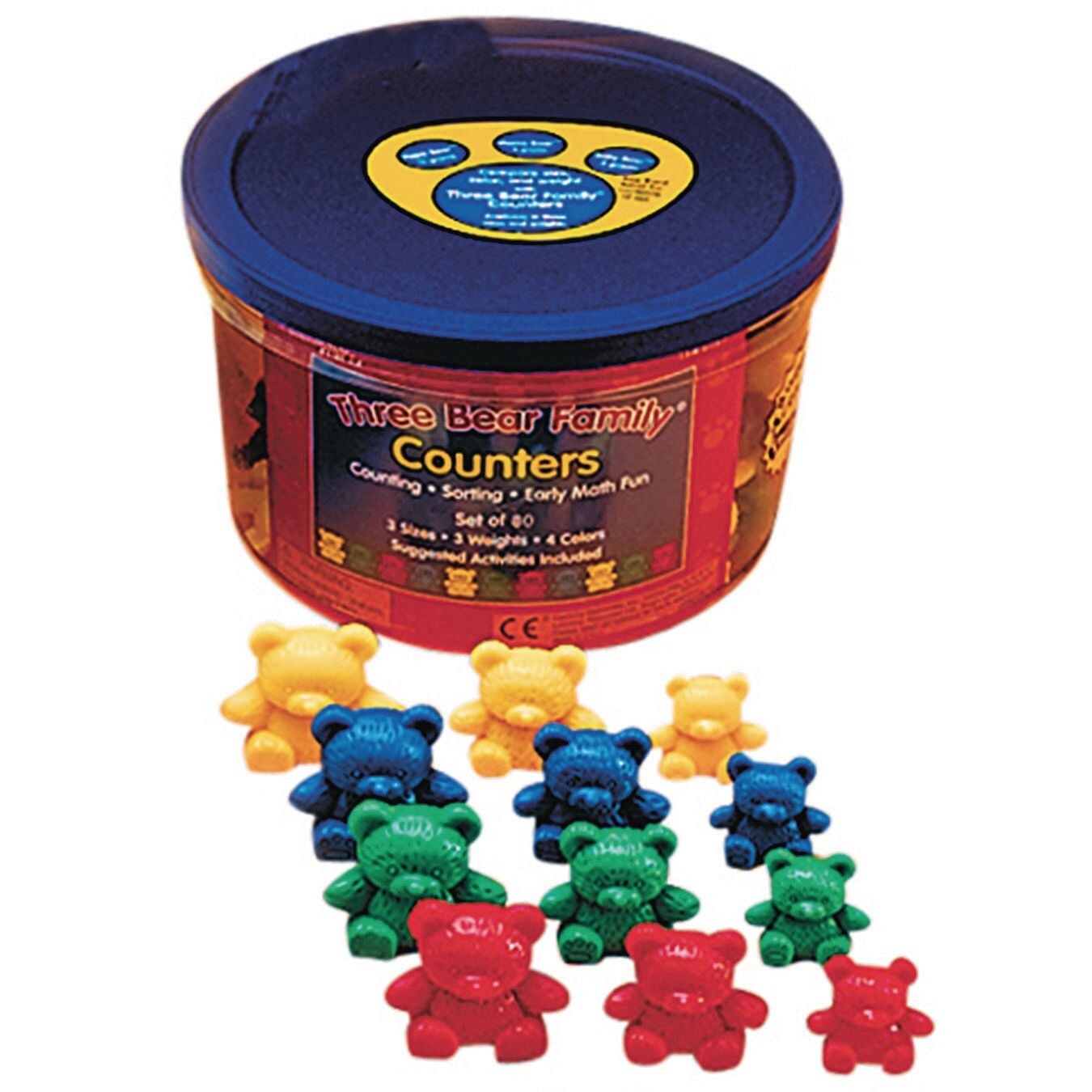 Three Bear Family® Basic Four Color Counter Set (Set of 80) | Michaels