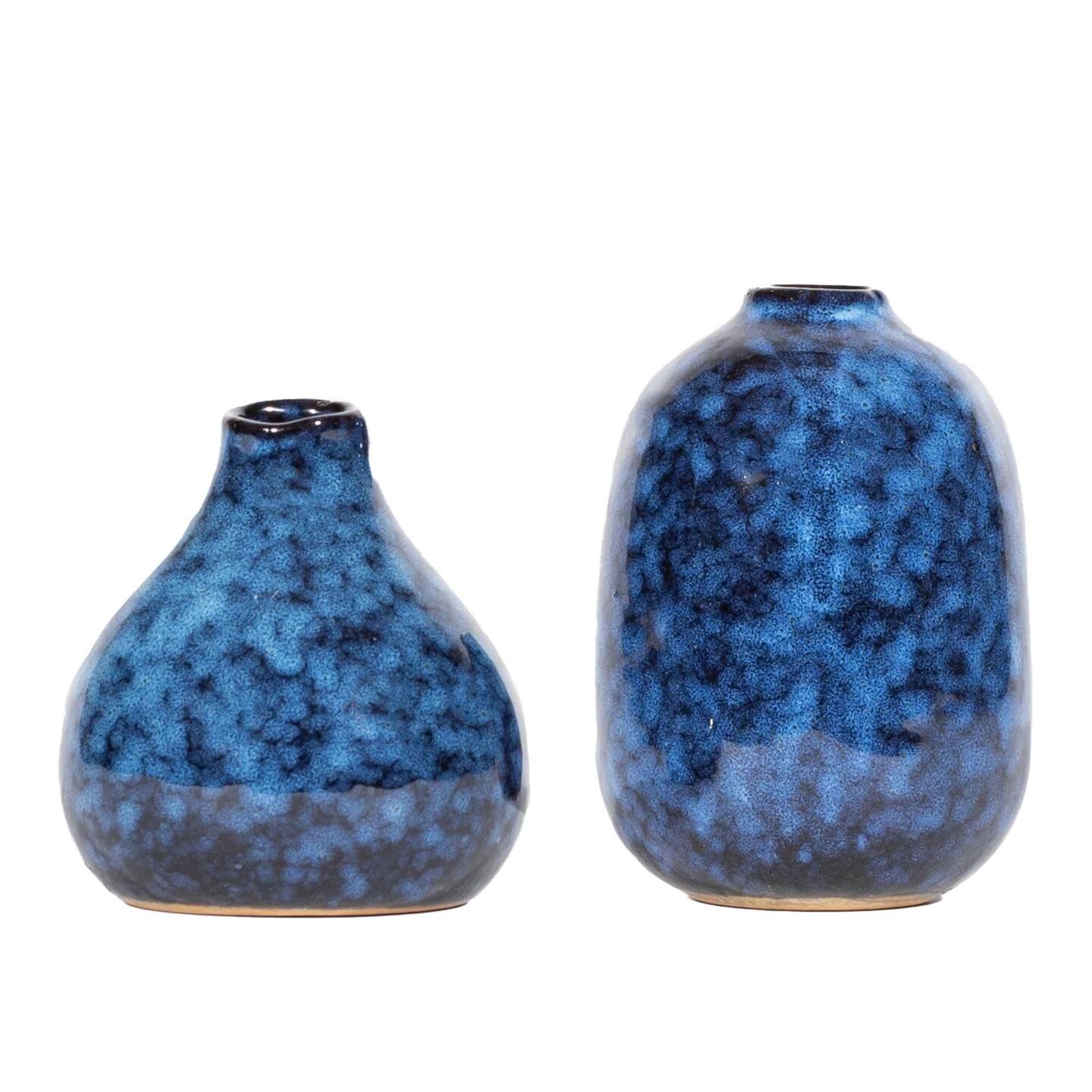 Melrose Ceramic Decorative Vases - 5" - Blue - Set of 2 | Michaels