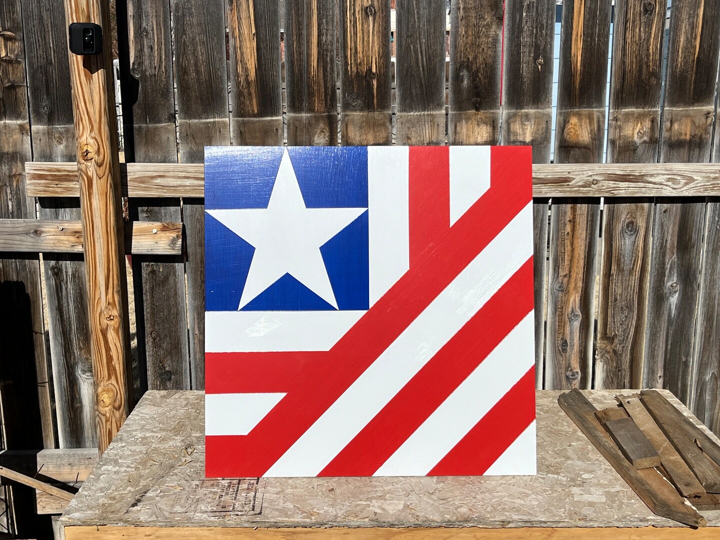 2 x 2 Folded Flag Barn Quilt | MakerPlace by Michaels