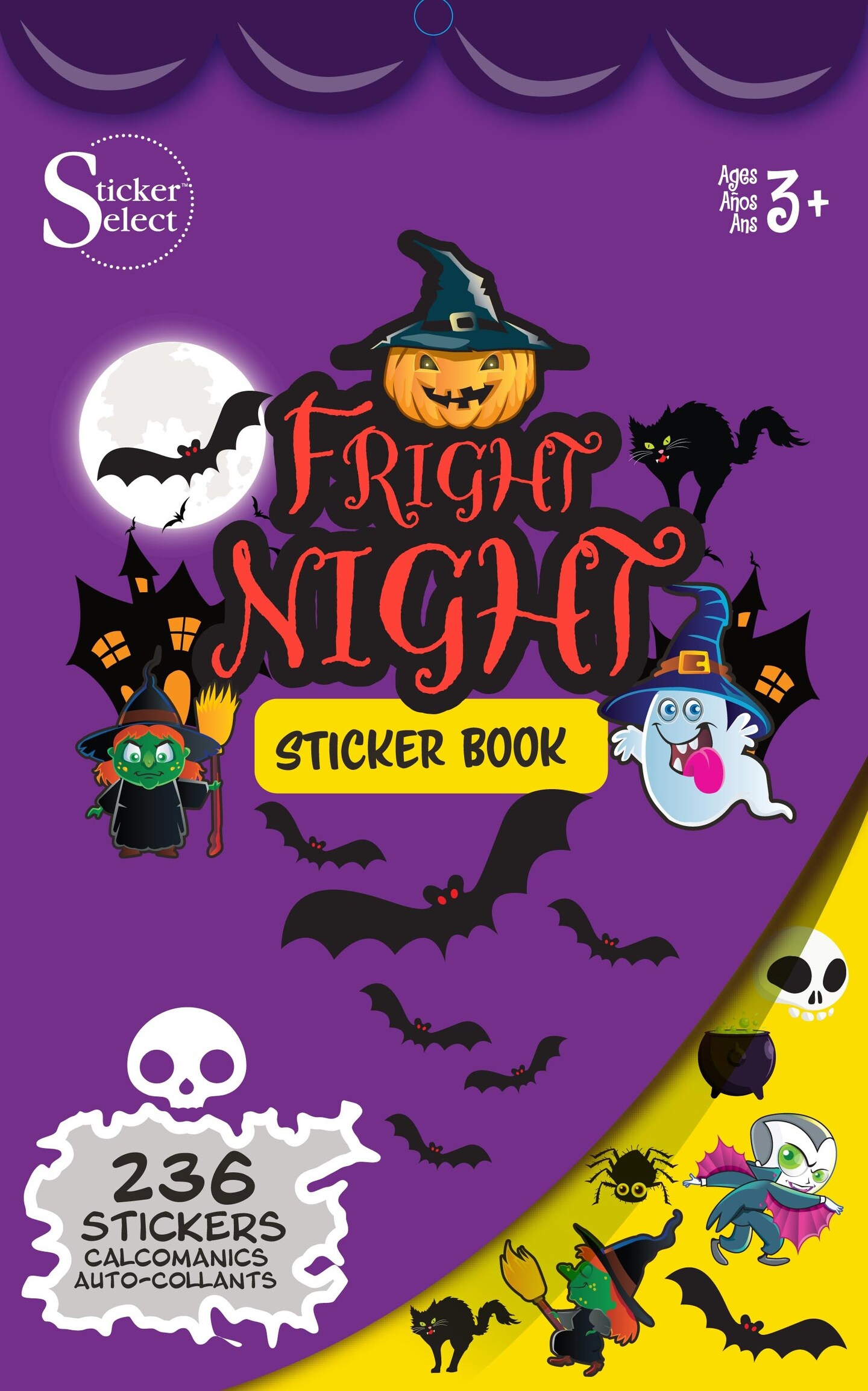 Sticker Select Themed Sticker Book 9.5"X5.75"-Fright Night | Michaels