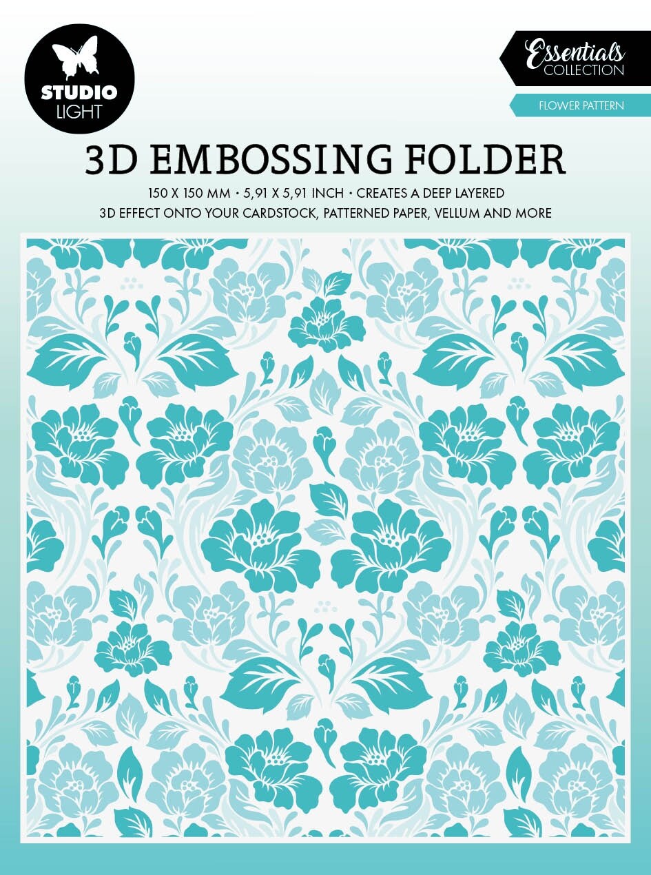 Studio Light Essentials Embossing Folder-Nr. 17, Flower Pattern | Michaels