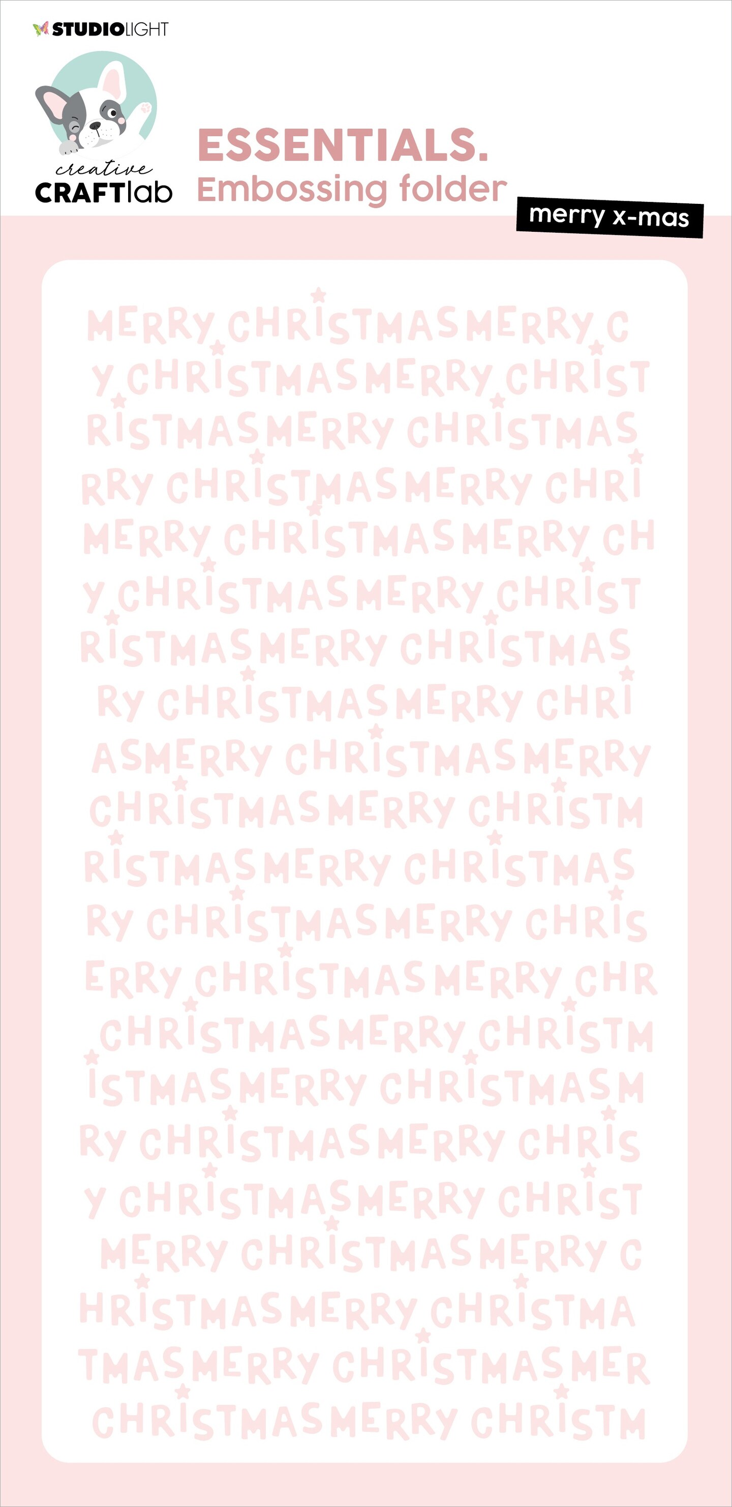 Studio Light Essentials Embossing Folder-Nr. 15, Merry X-mas | Michaels