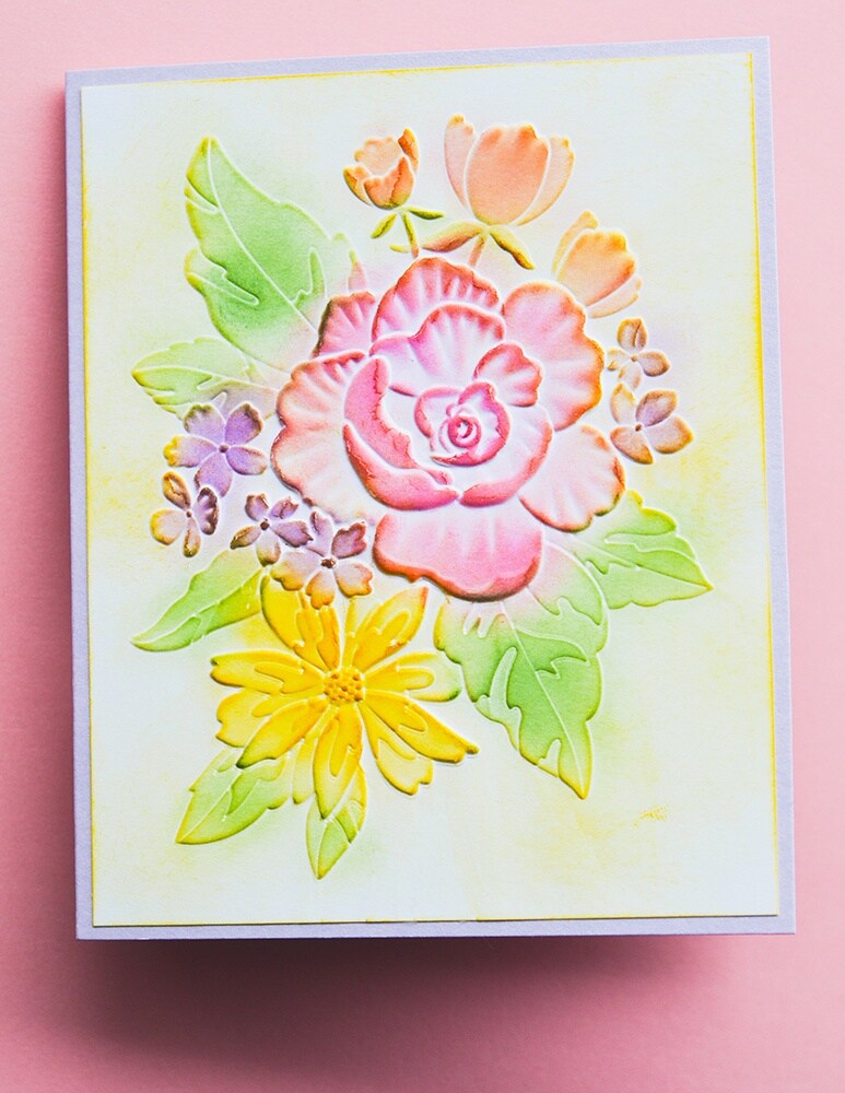 Memory Box 3D Embossing Folder And Die-Cheerful Floral | Michaels