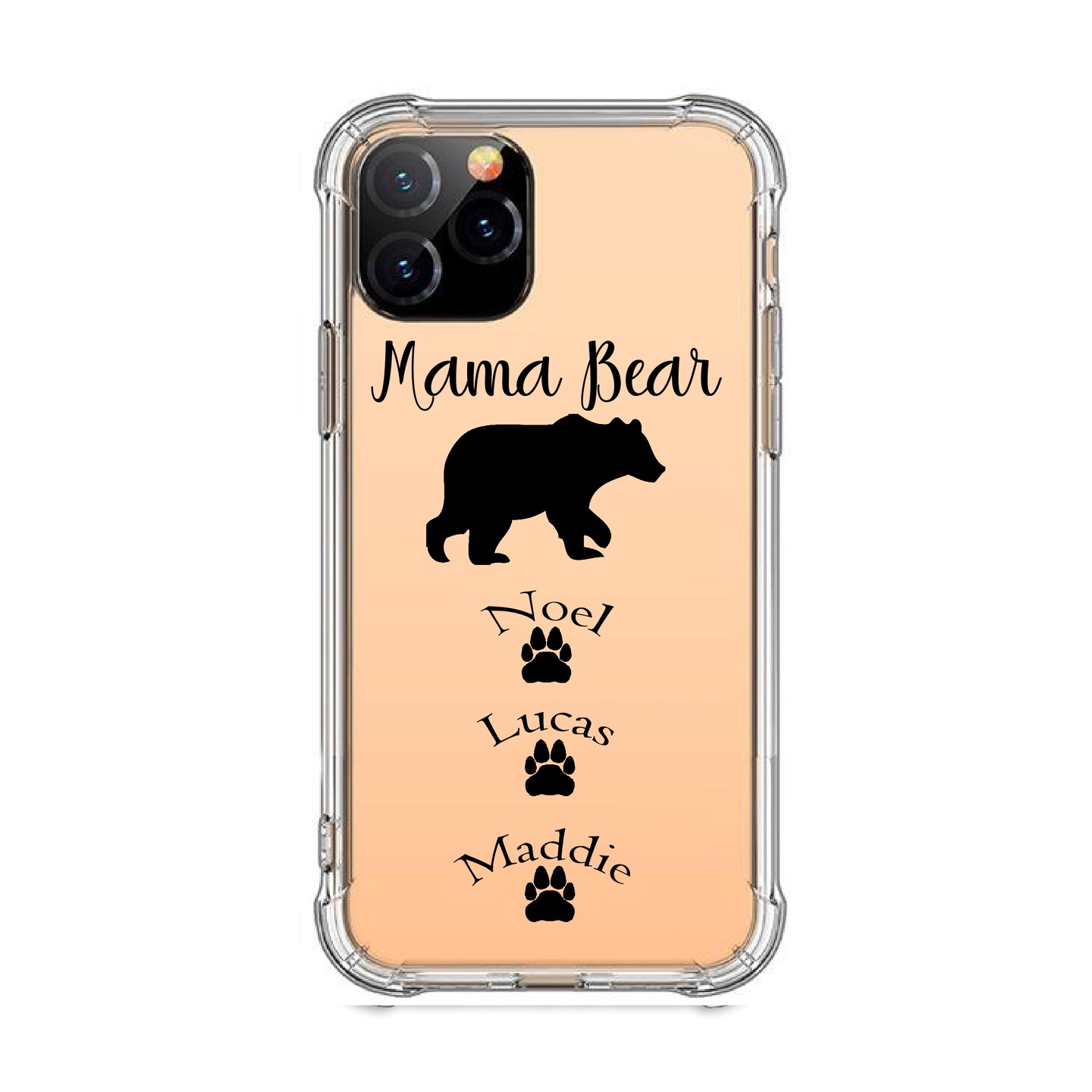 Custom Design Case "Mama Bear" with Personalized Child Names on ...