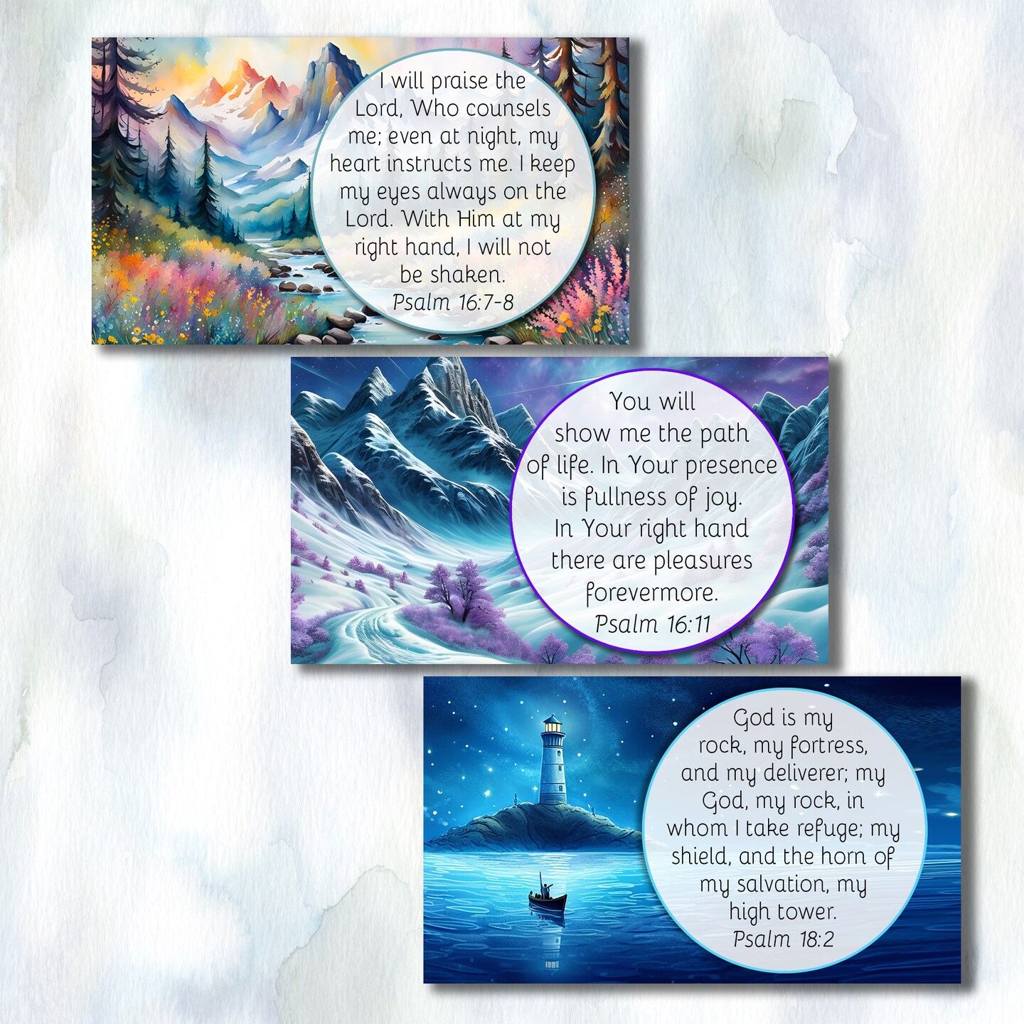 Inspiration Bible Verse Cards, English Spanish versions, Psalms ... Inspiration Bible Verse Cards, English Spanish versions, Psalms ...