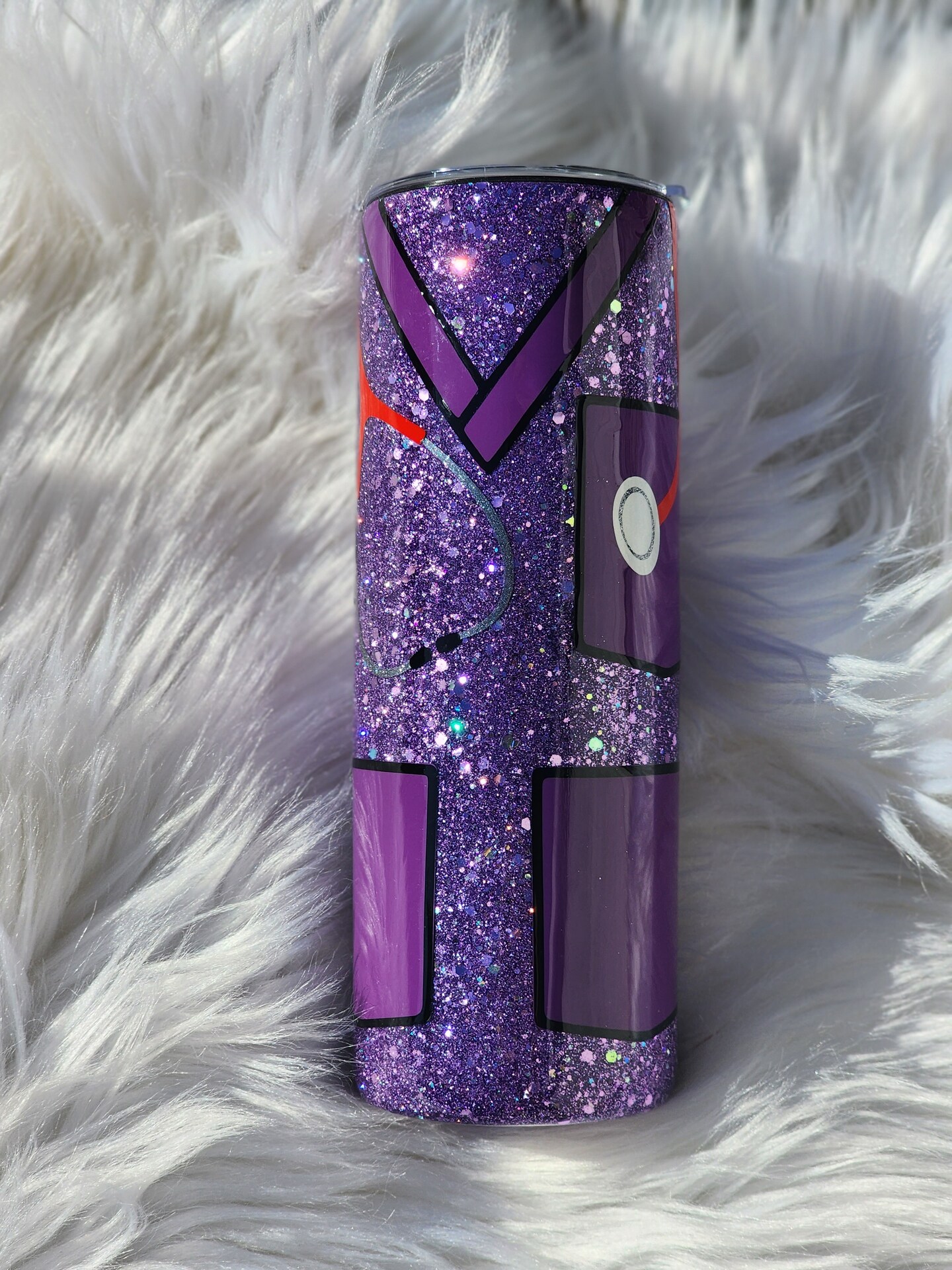 Nurse Scrubs 20 oz skinny tumbler, Medical Occupation Drinkware ...