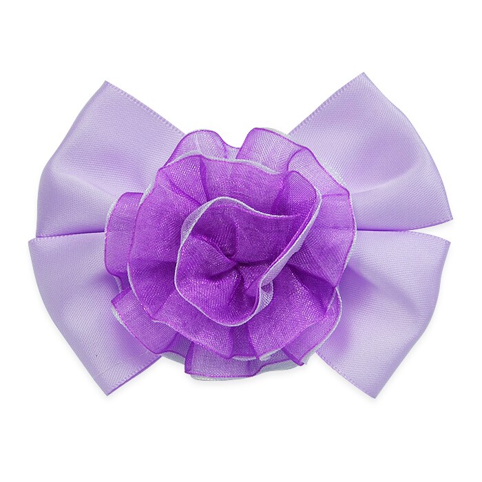 Maya Bow with Large Organza Embellishment w/clip | Michaels
