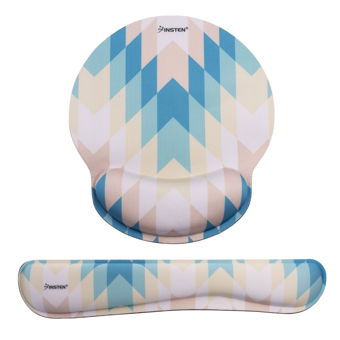 Insten Geometry Mouse Pad with Wrist Support and Keyboard Wrist Rest ...