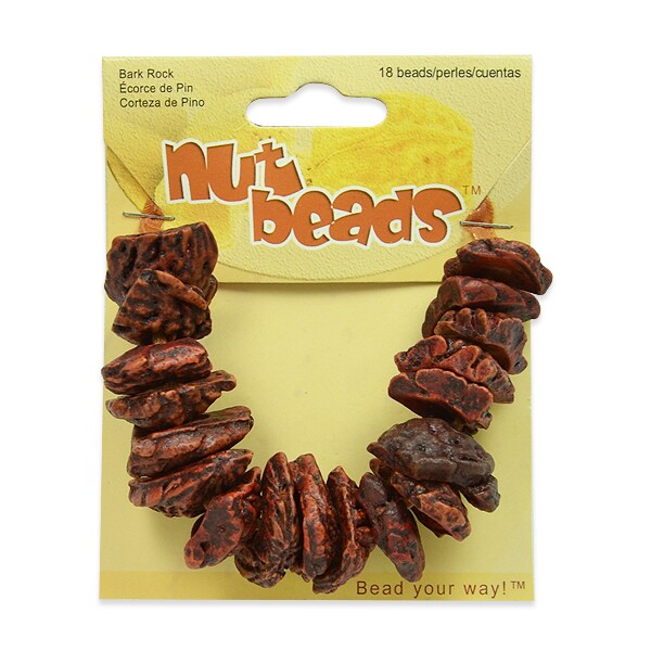 6 Packs of Bark Rock Nut Beads - 18 Pieces | Michaels