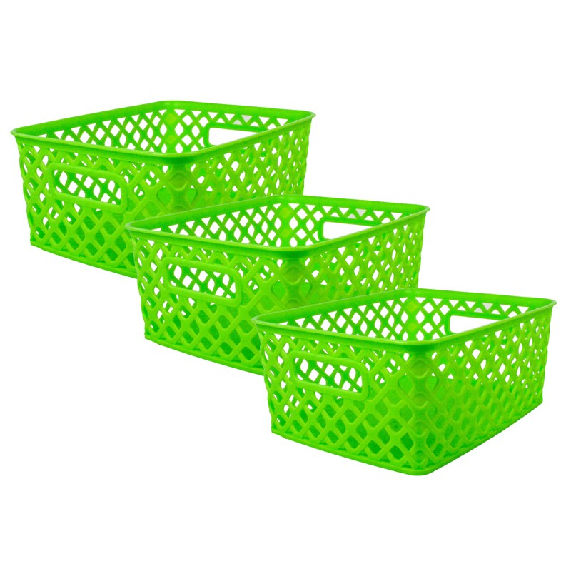 Woven Basket, Small, Lime, Pack of 3 | Michaels