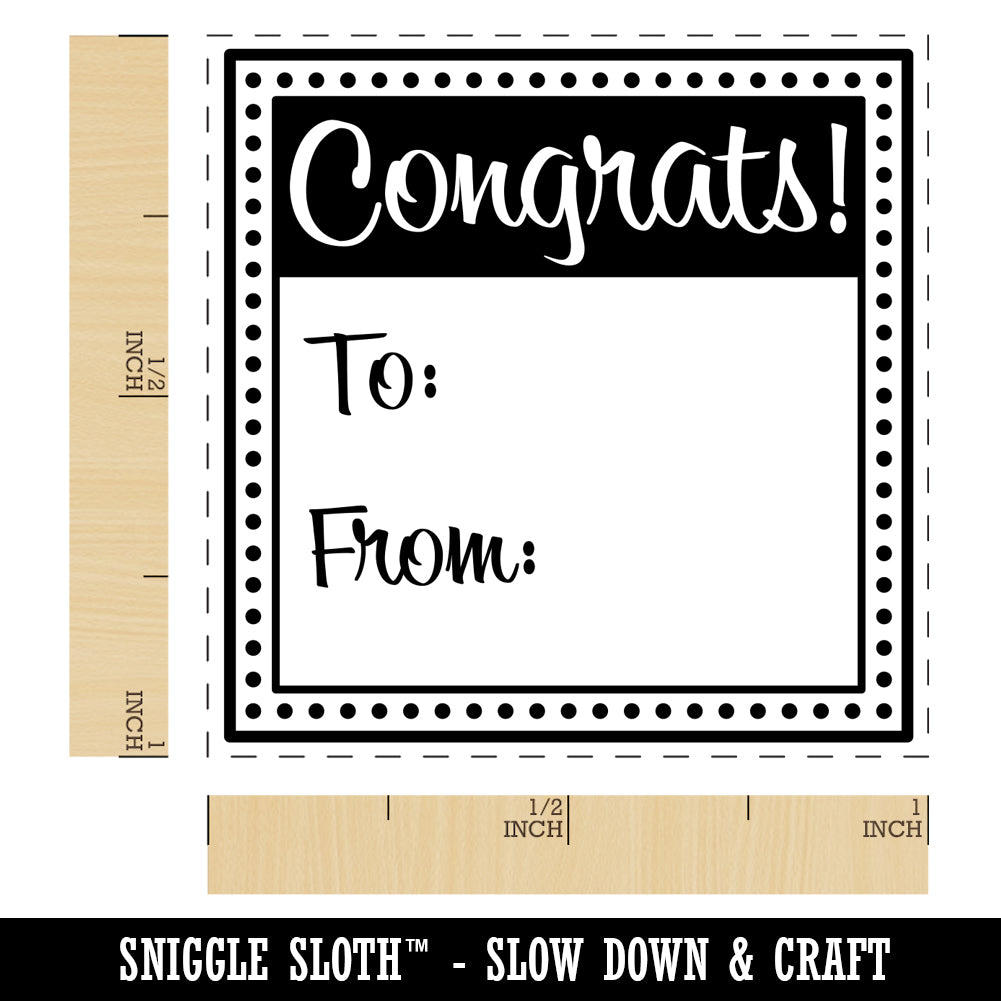 Congrats To From Congratulations Self-Inking Rubber Stamp Ink Stamper | Michaels