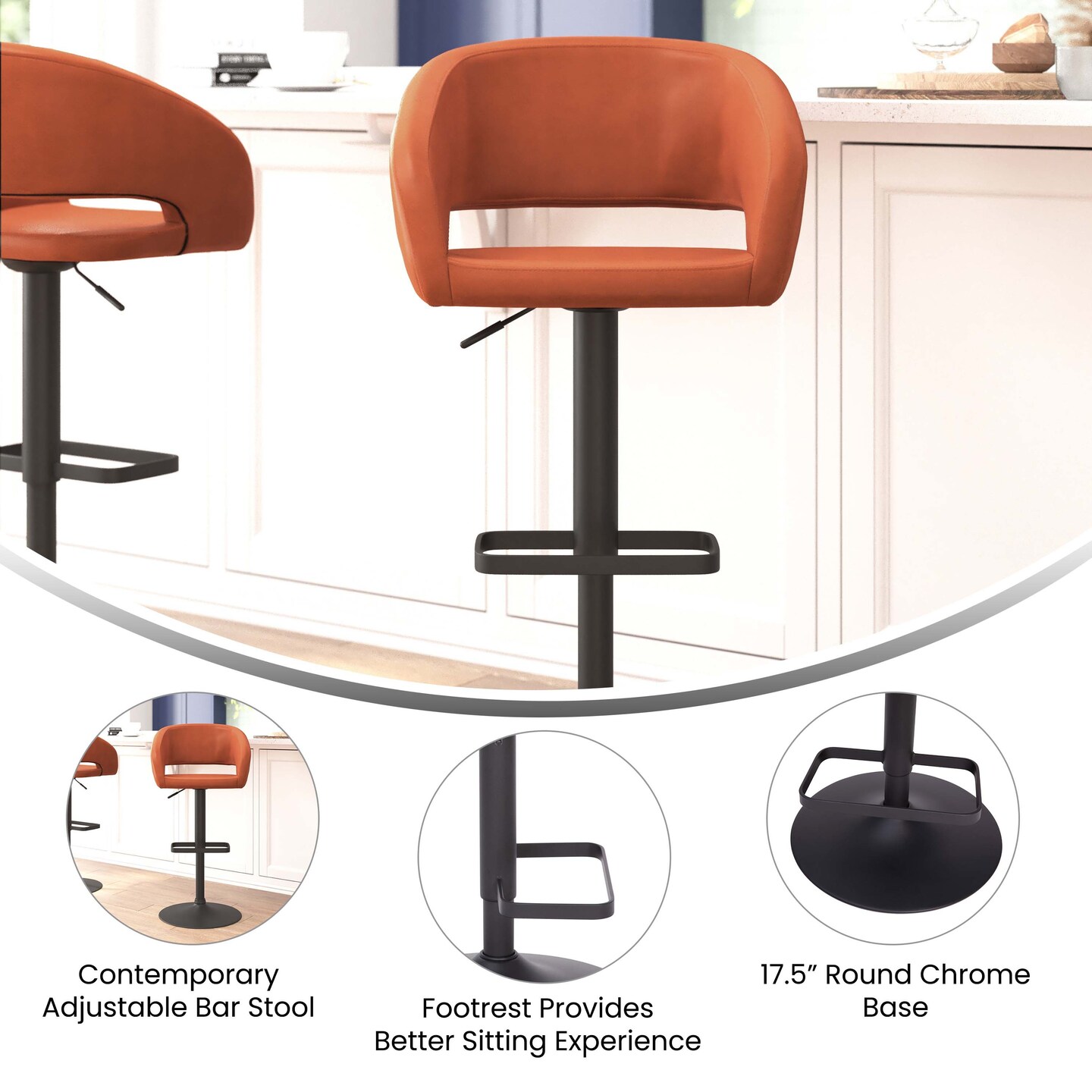 Nolte swivel adjustable height bar stool store