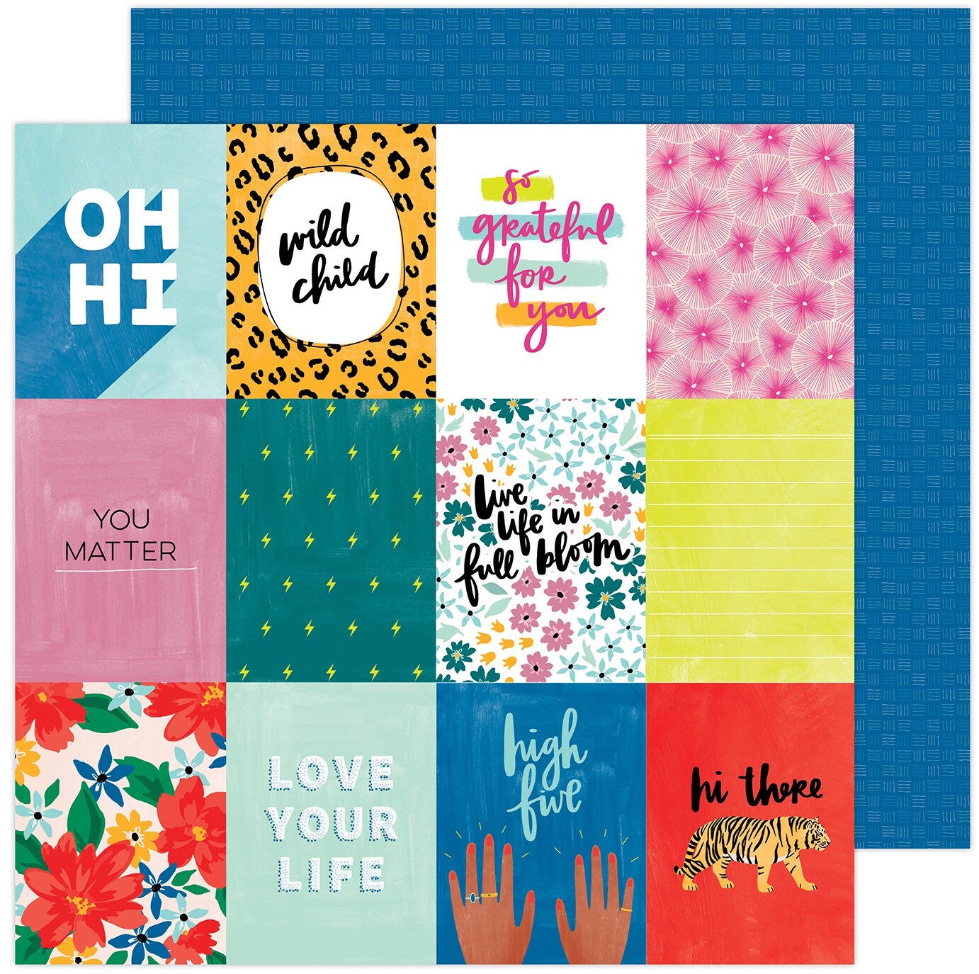 Amy Tan Brave & Bold Double-Sided Cardstock 12"X12"-High Five | Michaels