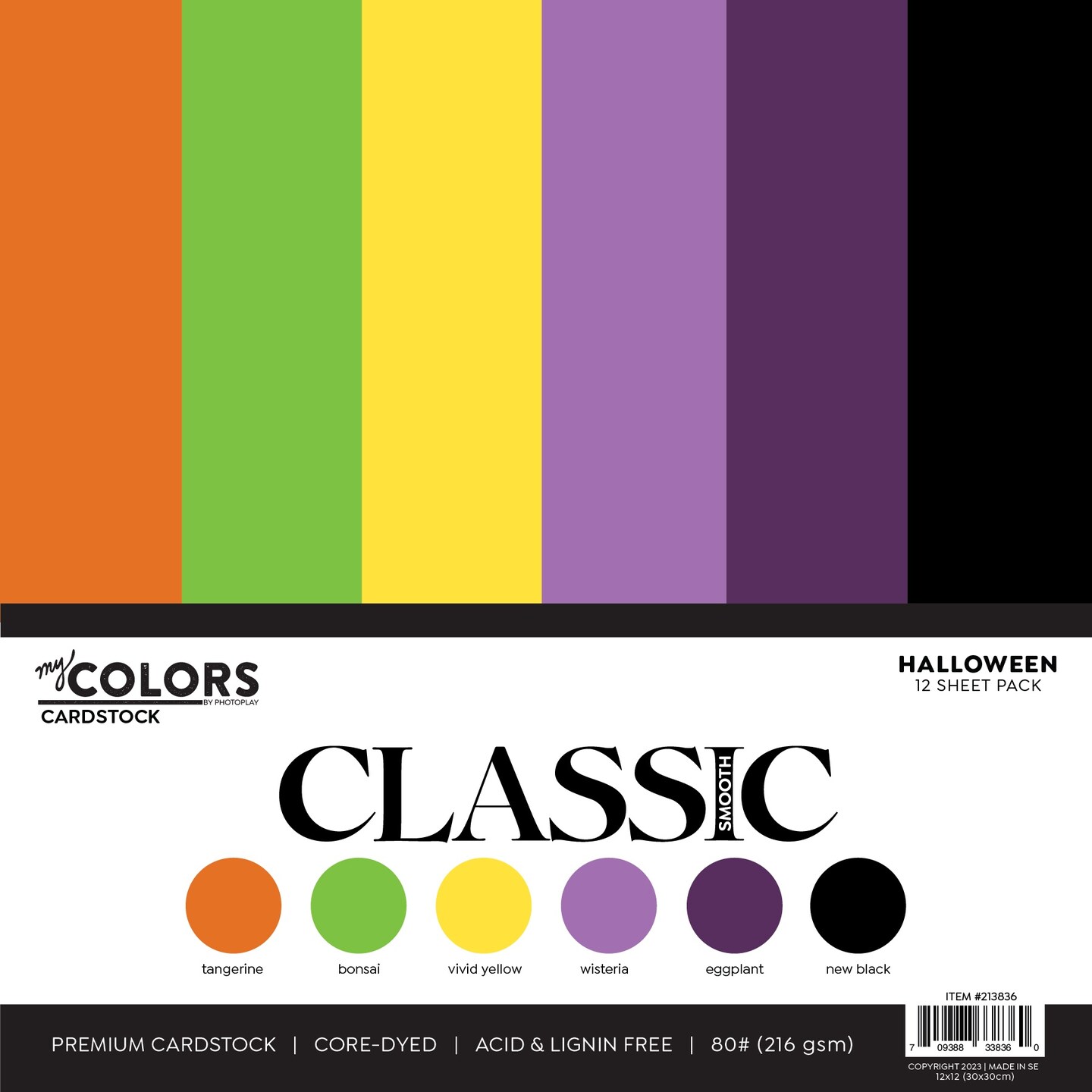 My Colors Classic Cardstock Bundle 12"X12" 12/Pkg-Halloween | Michaels