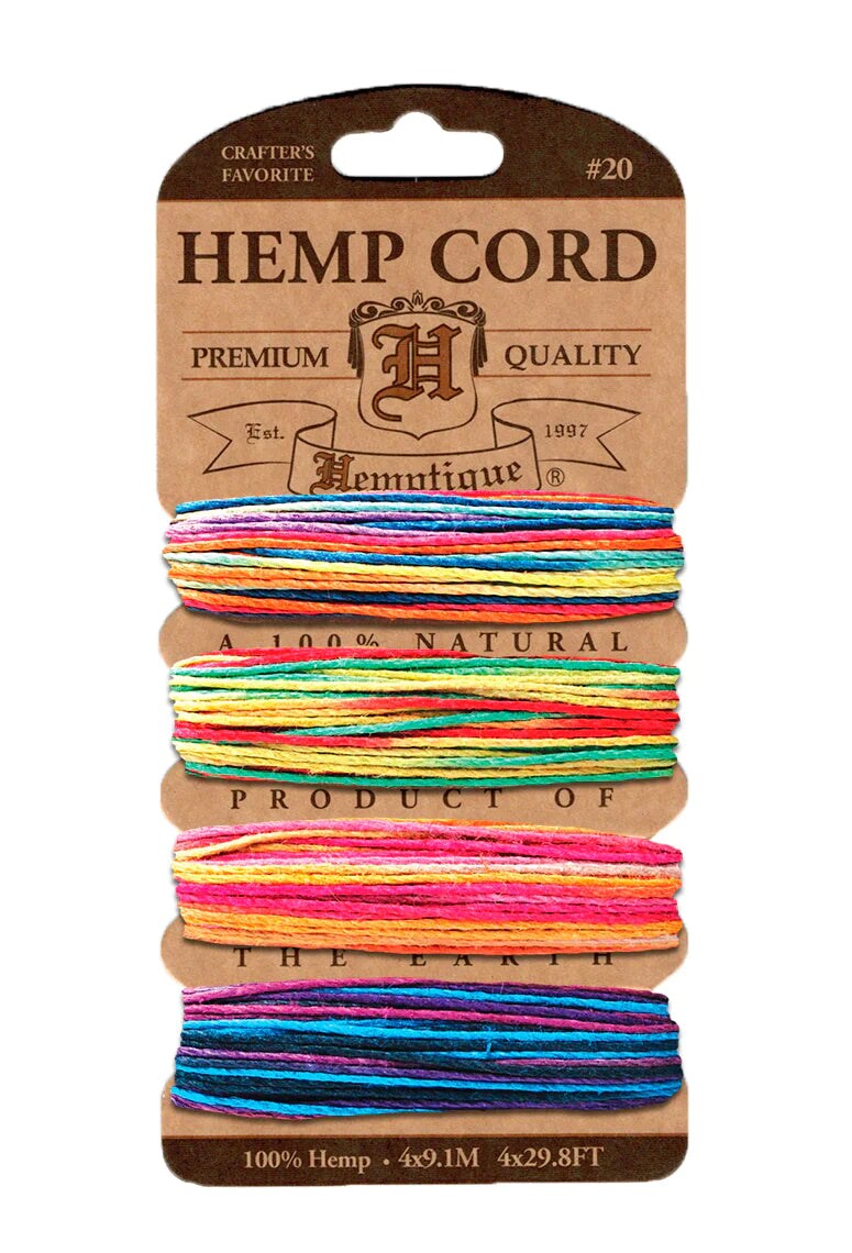 Hemptique #20 Variegated Hemp Cord Card Set - Variegated 3 | Michaels