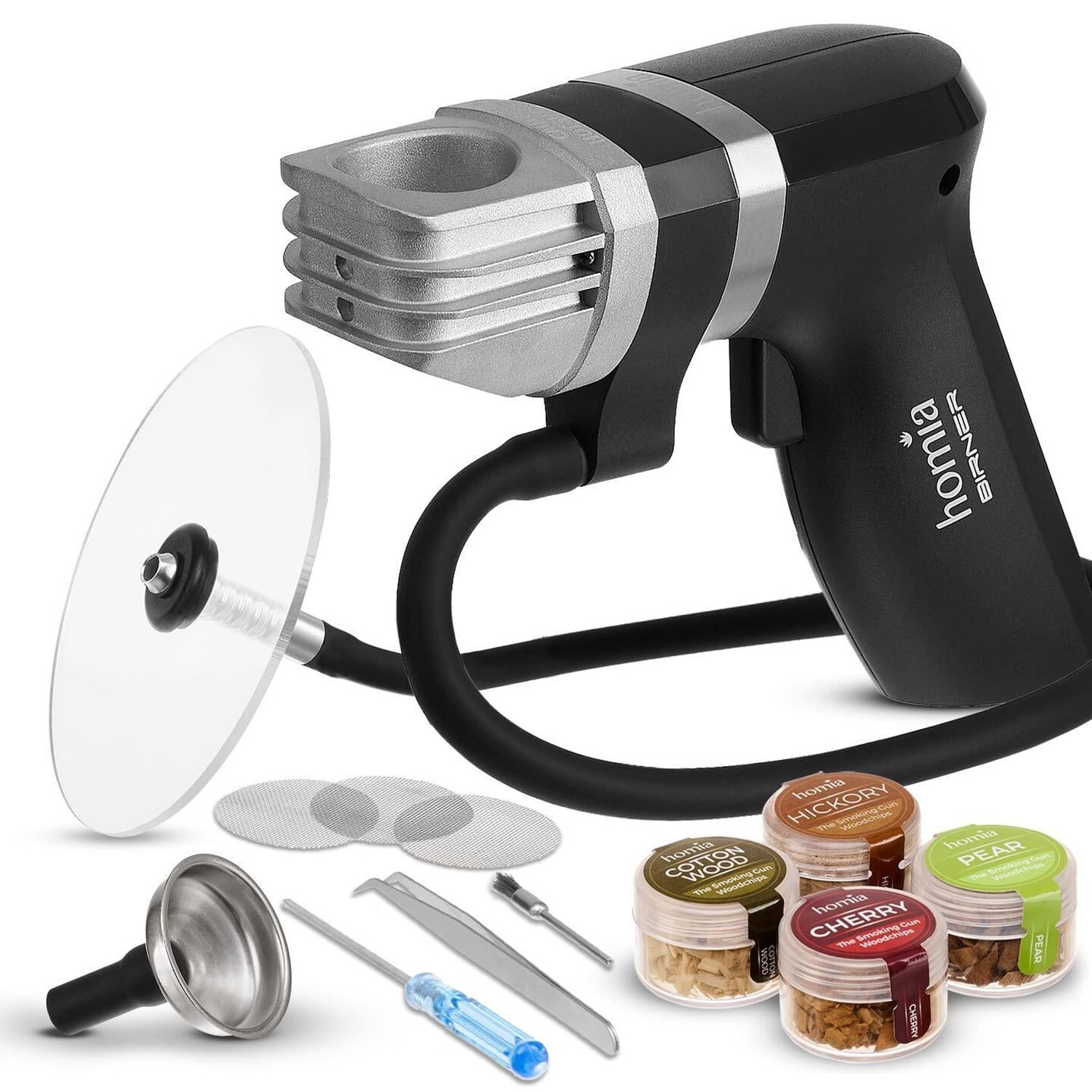Smoking Gun Wood Smoke Infuser Birner PRO Starter Kit 11 PCS Smoker ...