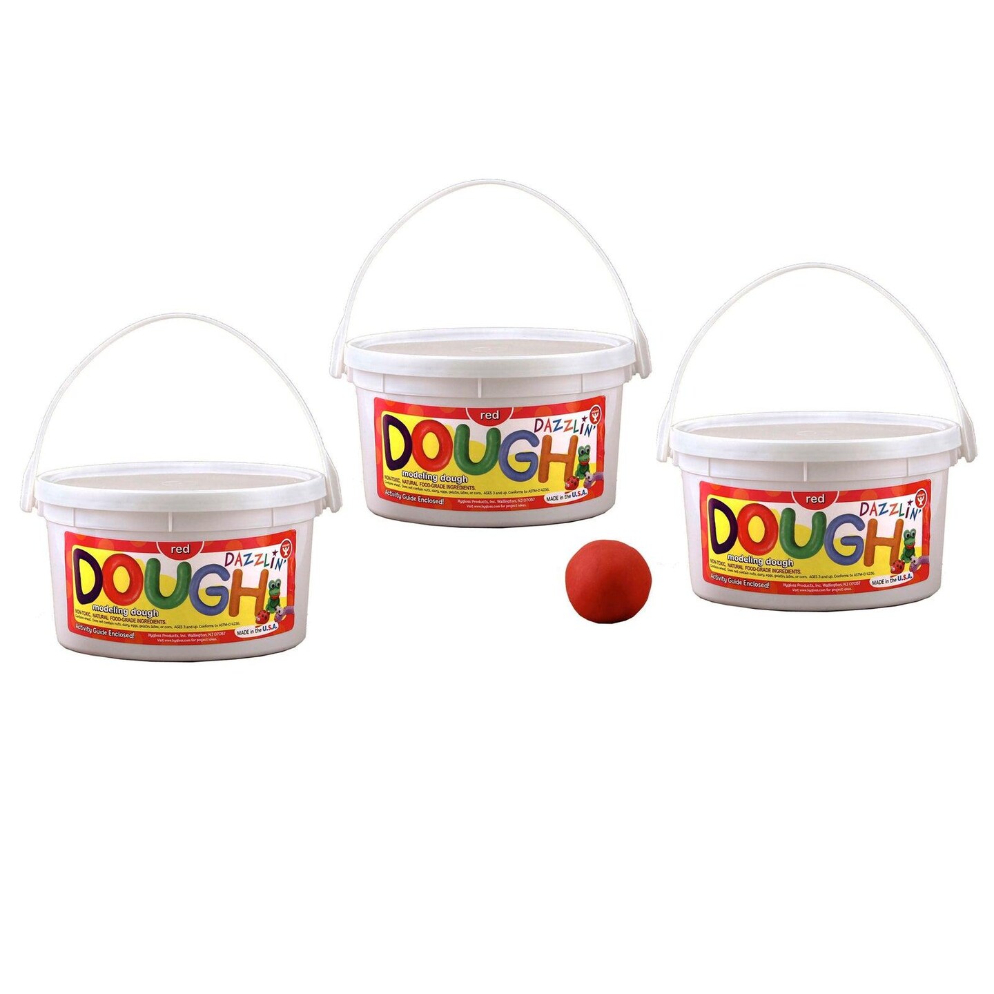 Dazzlin' Dough, Red, 3 lb. Tub, Pack of 3 | Michaels