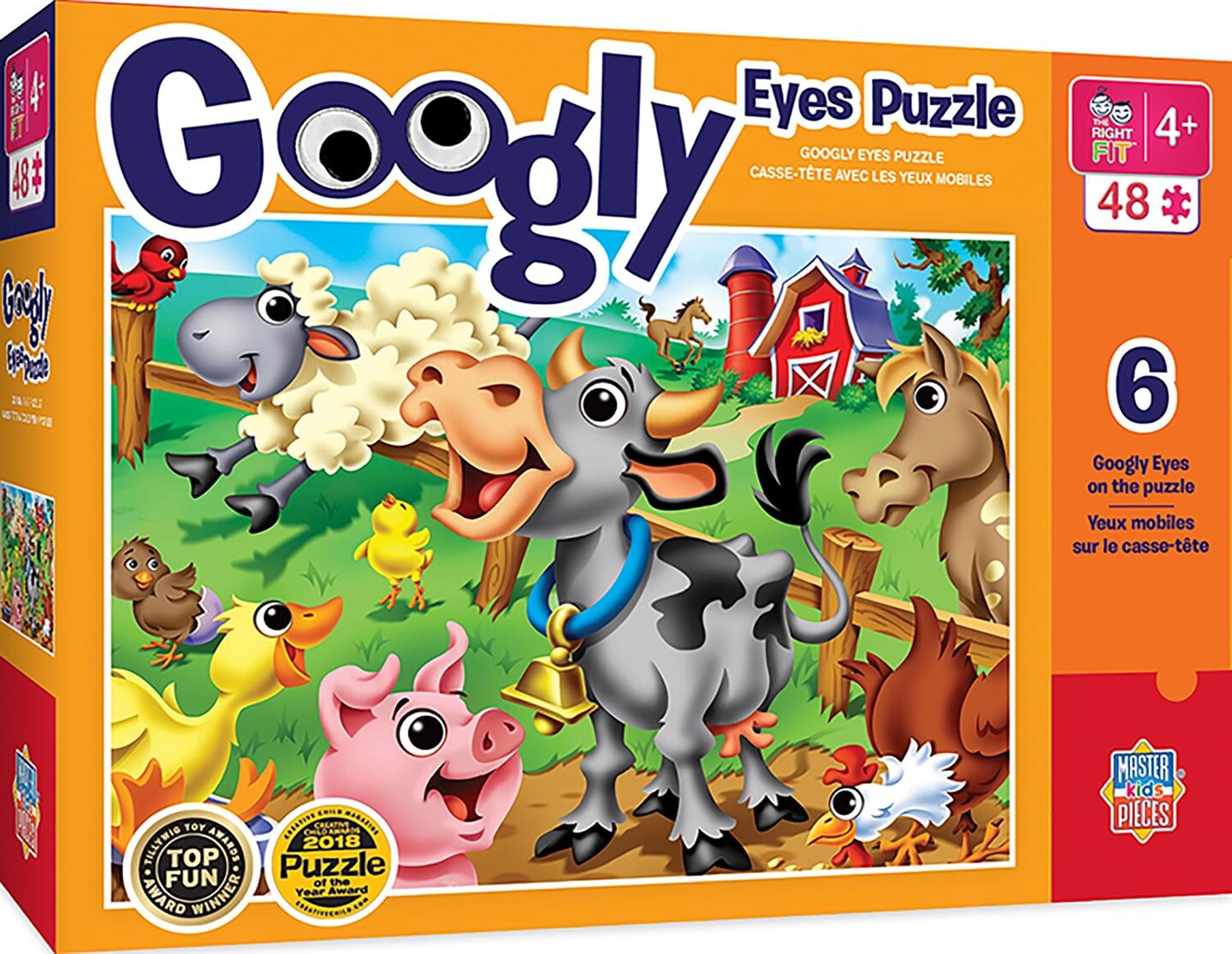 Farm Animals 48 Piece Googly Eyes Jigsaw Puzzle | Michaels