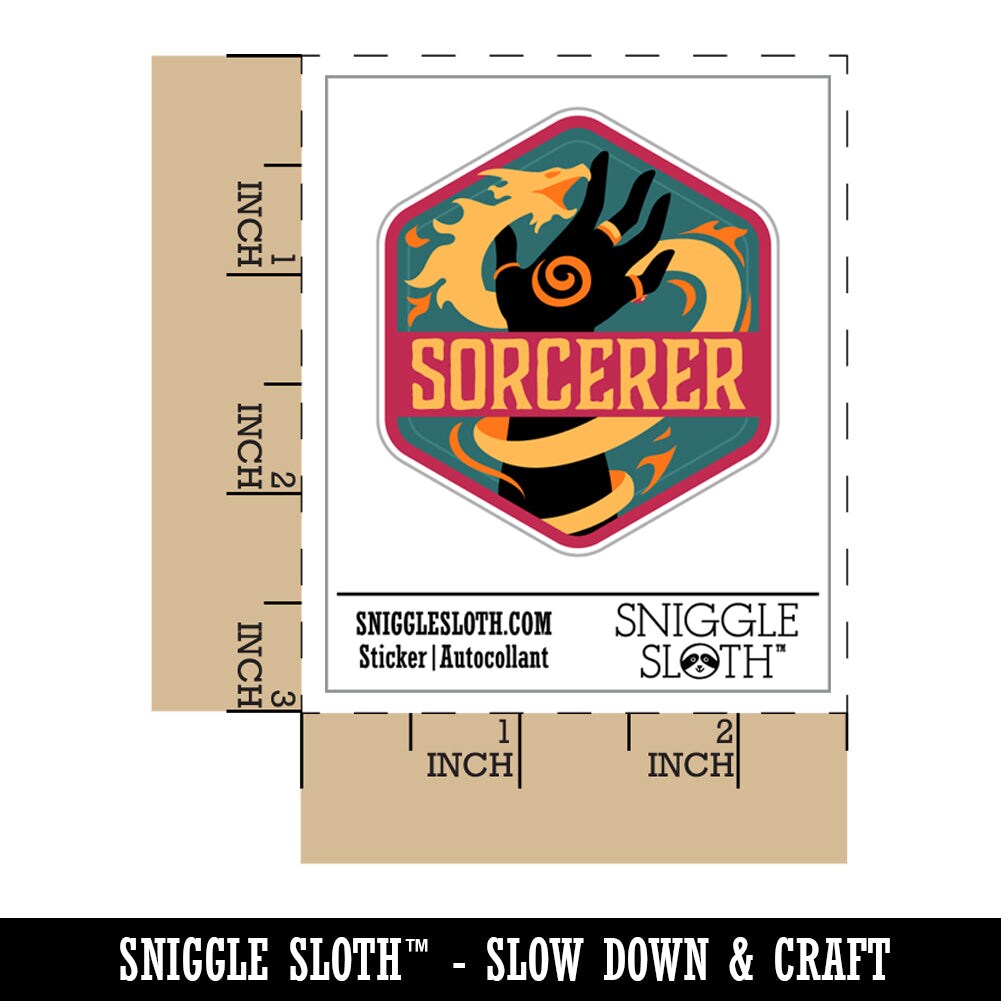 RPG Class Sorcerer Games Fantasy Gaming Waterproof Vinyl Phone Tablet ...