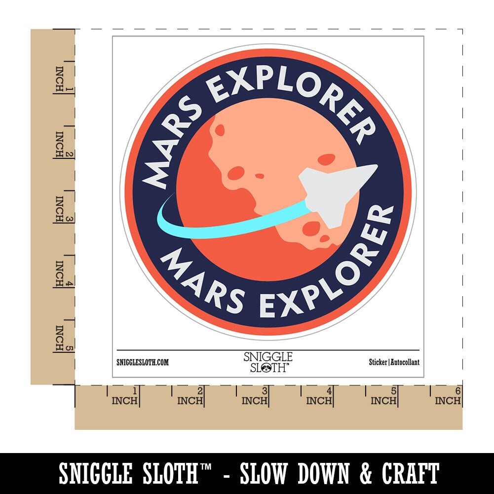 Mars Explorer Space Science Fiction Waterproof Vinyl Phone Tablet ...