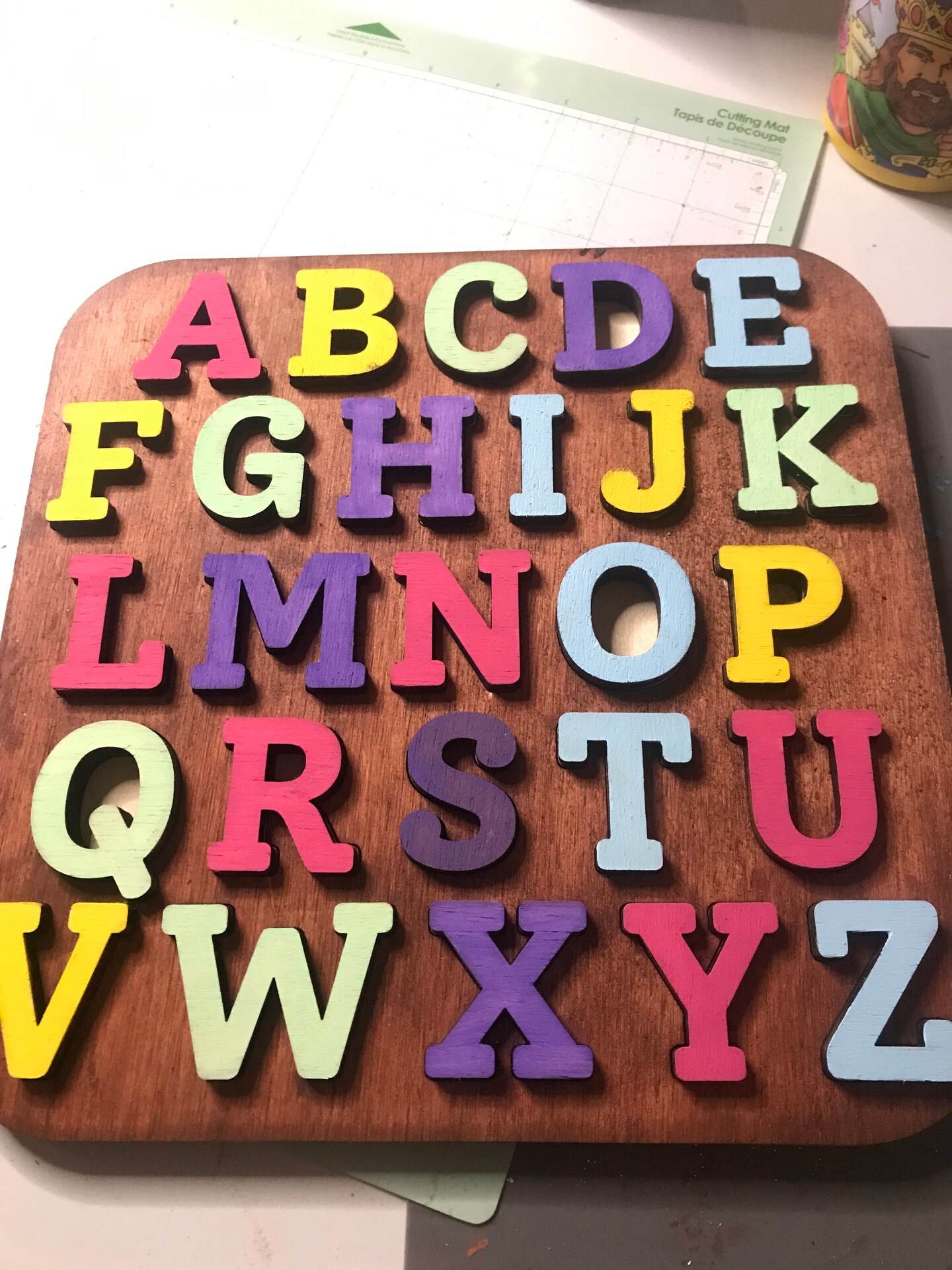 Wooden Alphabet Learning Board Puzzle | MakerPlace by Michaels