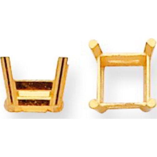 14K Gold 4 Prong Princess Setting 3.5mm | Michaels