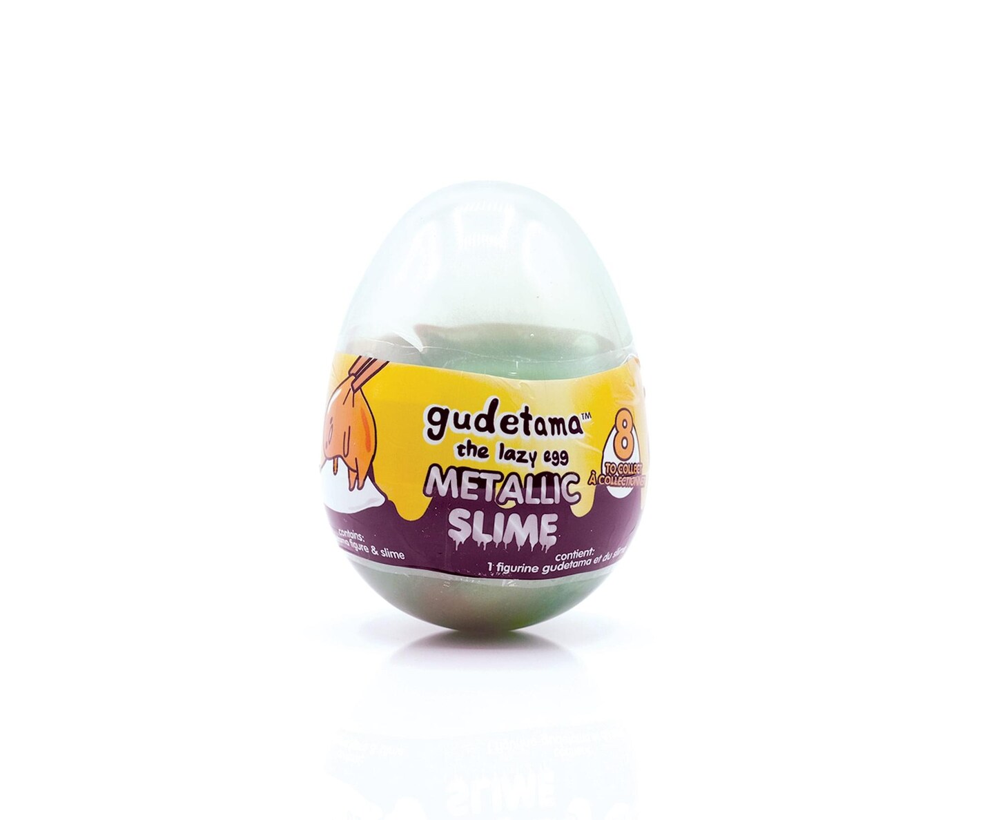 Gudetama The Lazy Egg Metallic Slime & Mini Figure | Green | Michaels