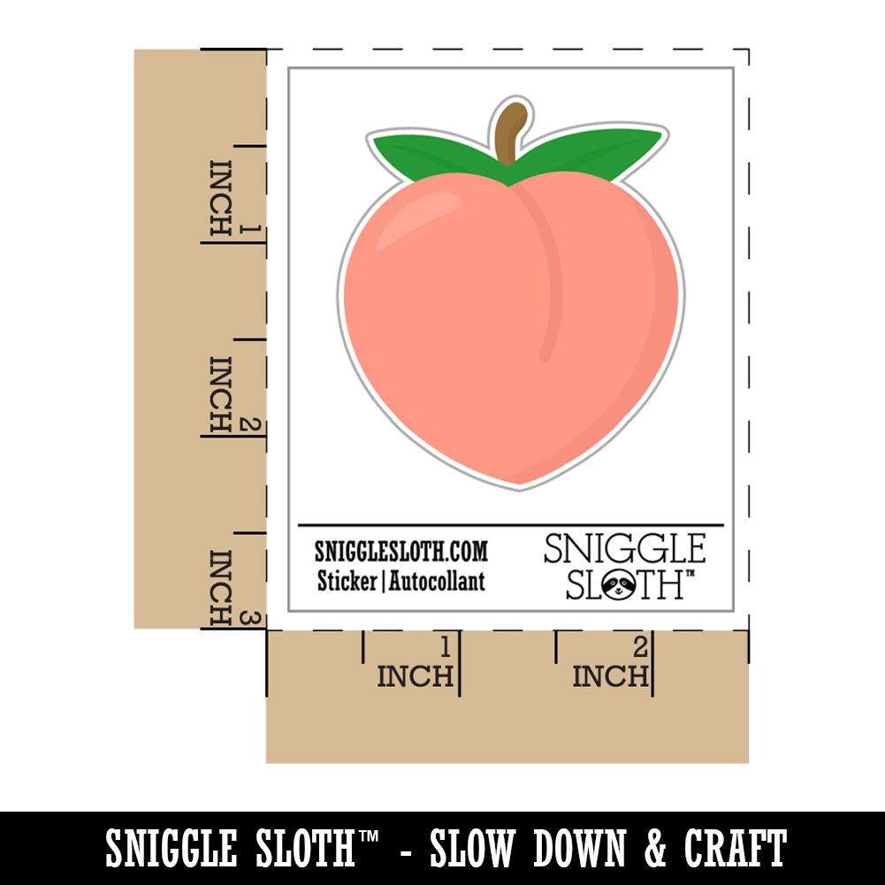 Plump Peach Solid Waterproof Vinyl Phone Tablet Laptop Water Bottle ...