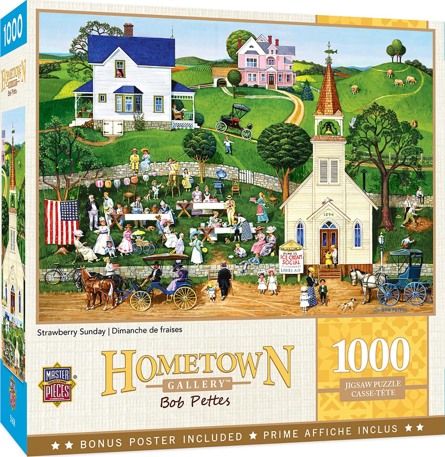 Hometown Gallery Strawberry Sunday 1000 Piece Jigsaw Puzzle | Michaels