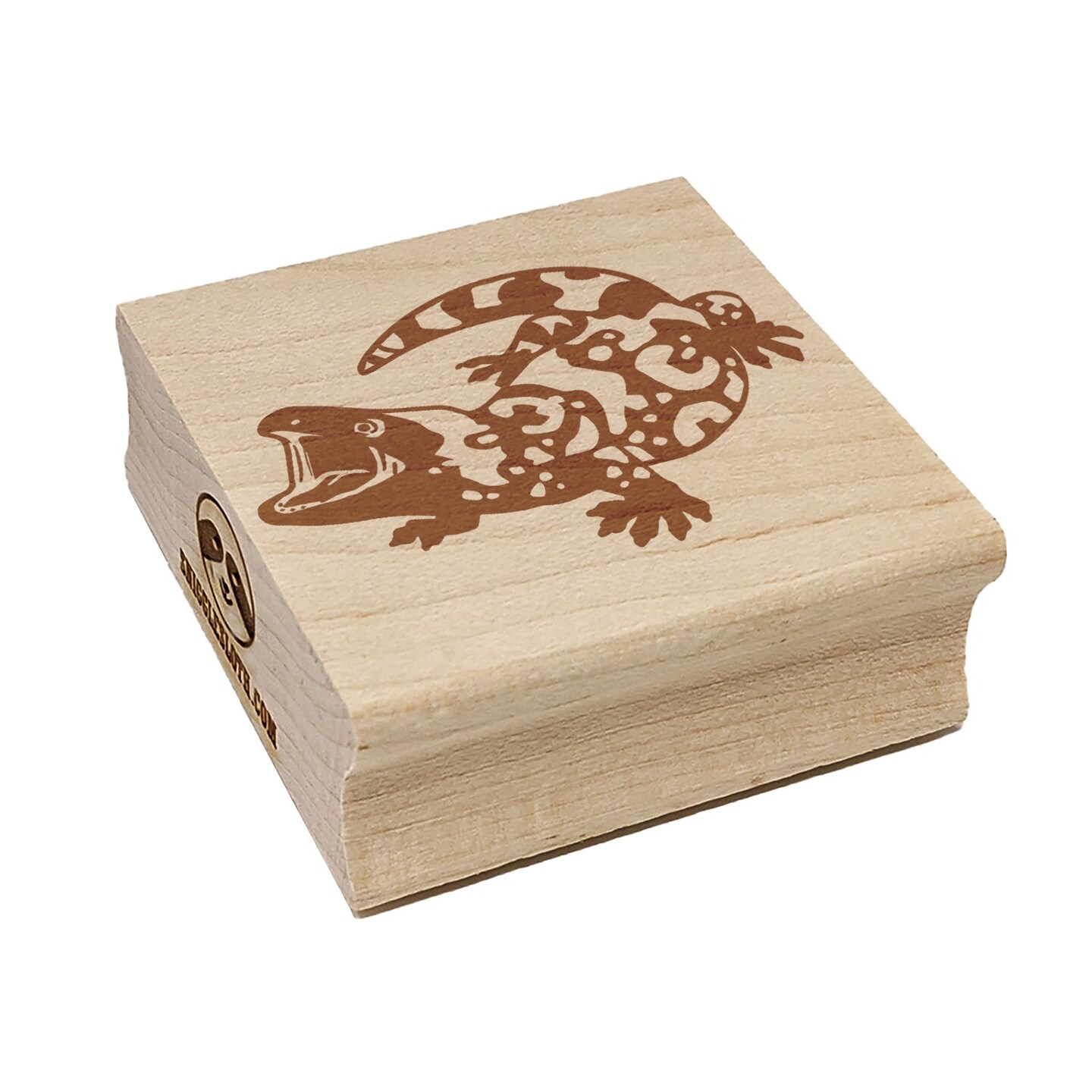 Gila Monster Venomous Lizard Square Rubber Stamp for Stamping Crafting ...