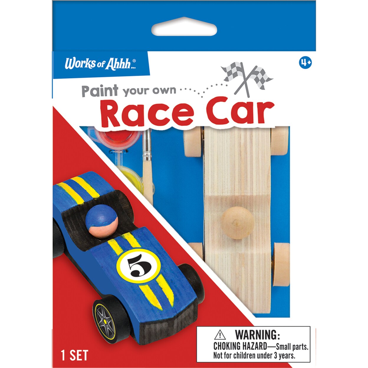 Works of Ahhh... Works of Ahhh Mini Craft Set - Race Car Build & Paint ...
