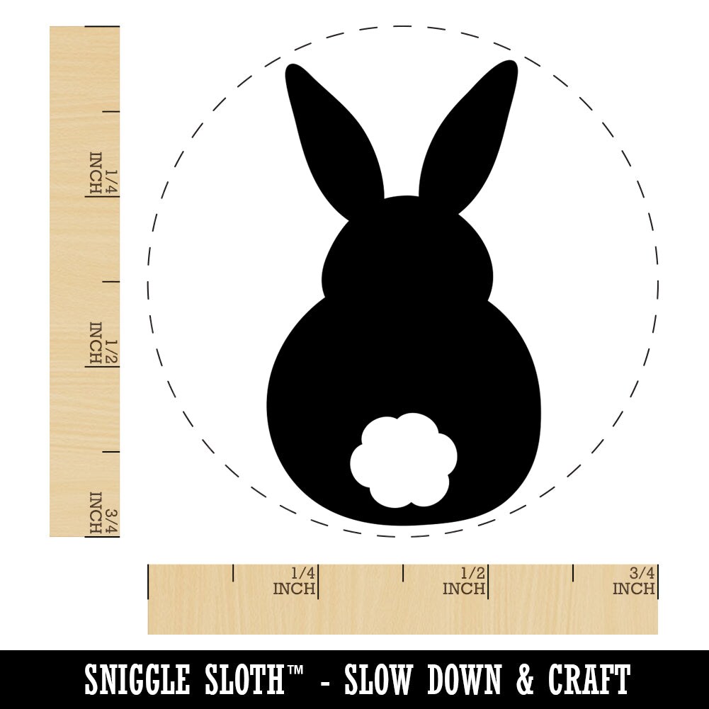 Back of Bunny Rabbit Butt Easter Rubber Stamp for Stamping Crafting ...