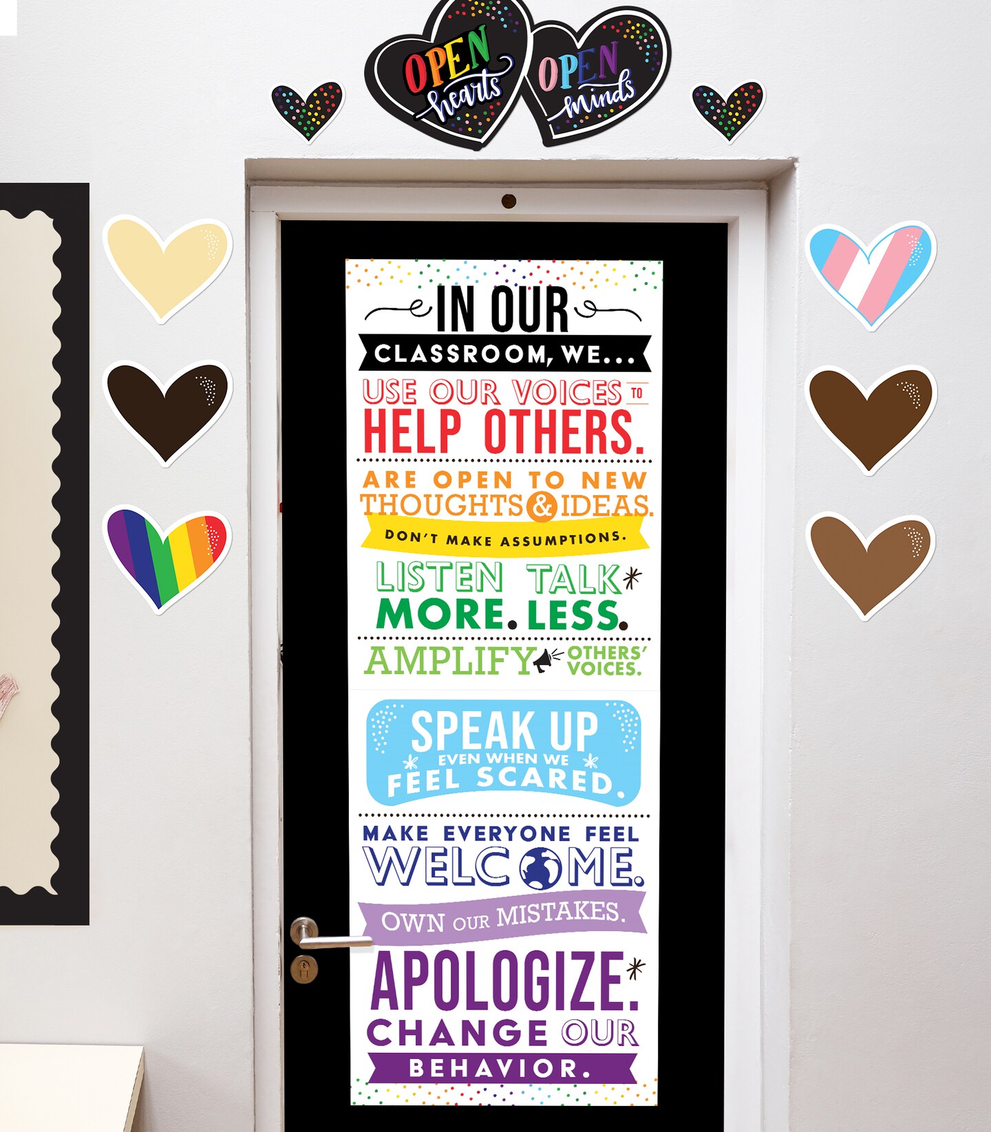 Carson Dellosa Open Hearts Open Minds Bulletin Board—Open Hearts Open ...