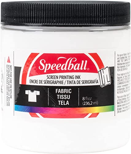 Fabric Screen Printing Ink, 8-Ounce, White for T-Shirt and Silkscreen ...