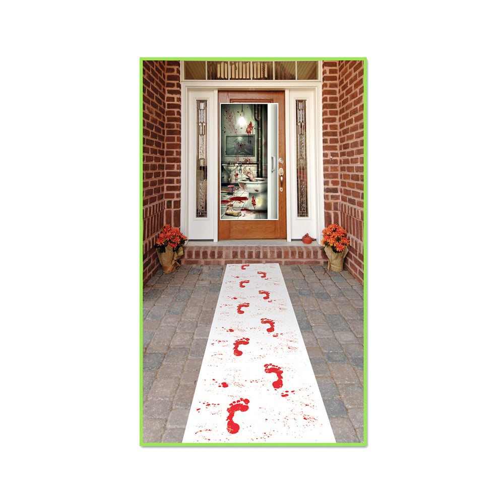 Beistle Halloween Party Decoration Bloody Footprints Runner 24" X 10 ...